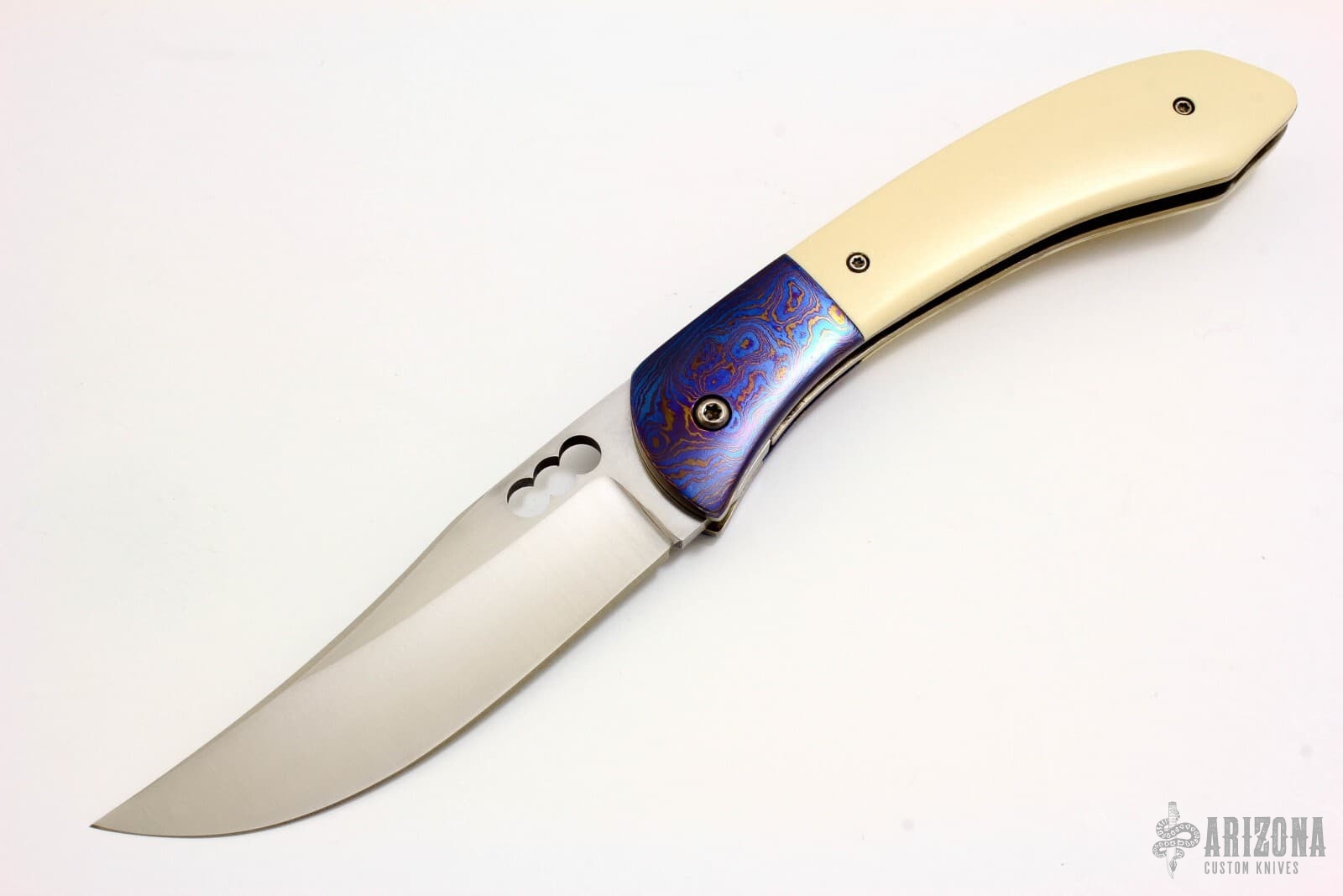 Persian - Timascus and Ivory Micarta - Arizona Custom Knives