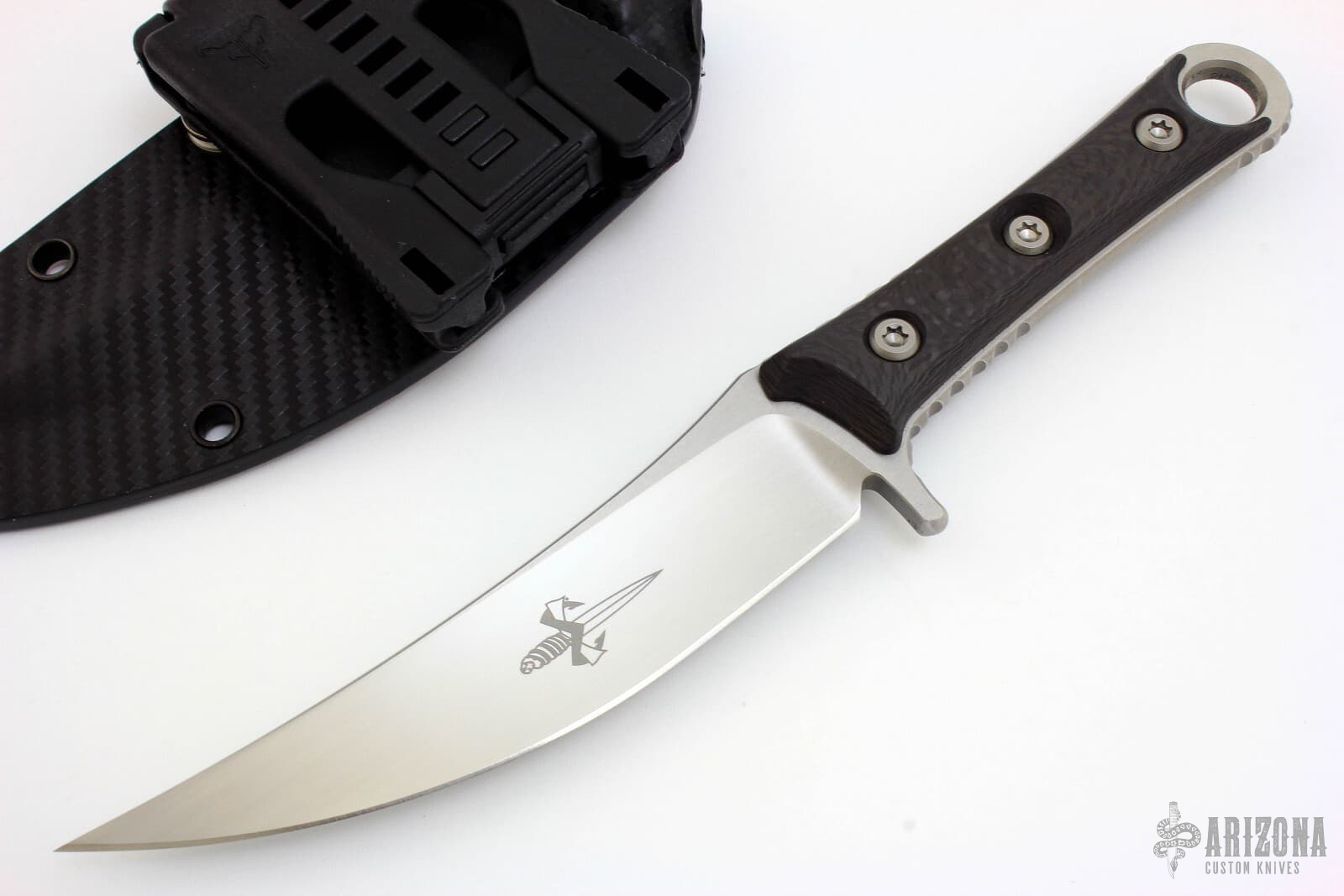 SBK - Hand Rub Satin Carbon Fiber Proto #002 - Arizona Custom Knives