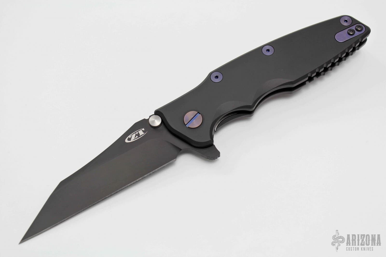 0392PURBLKWC Limited Edition Hinderer #0430 - Arizona Custom Knives