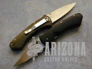 #7-1 Framed Folder; lockback-by-Dick-Atkinson - Arizona Custom Knives