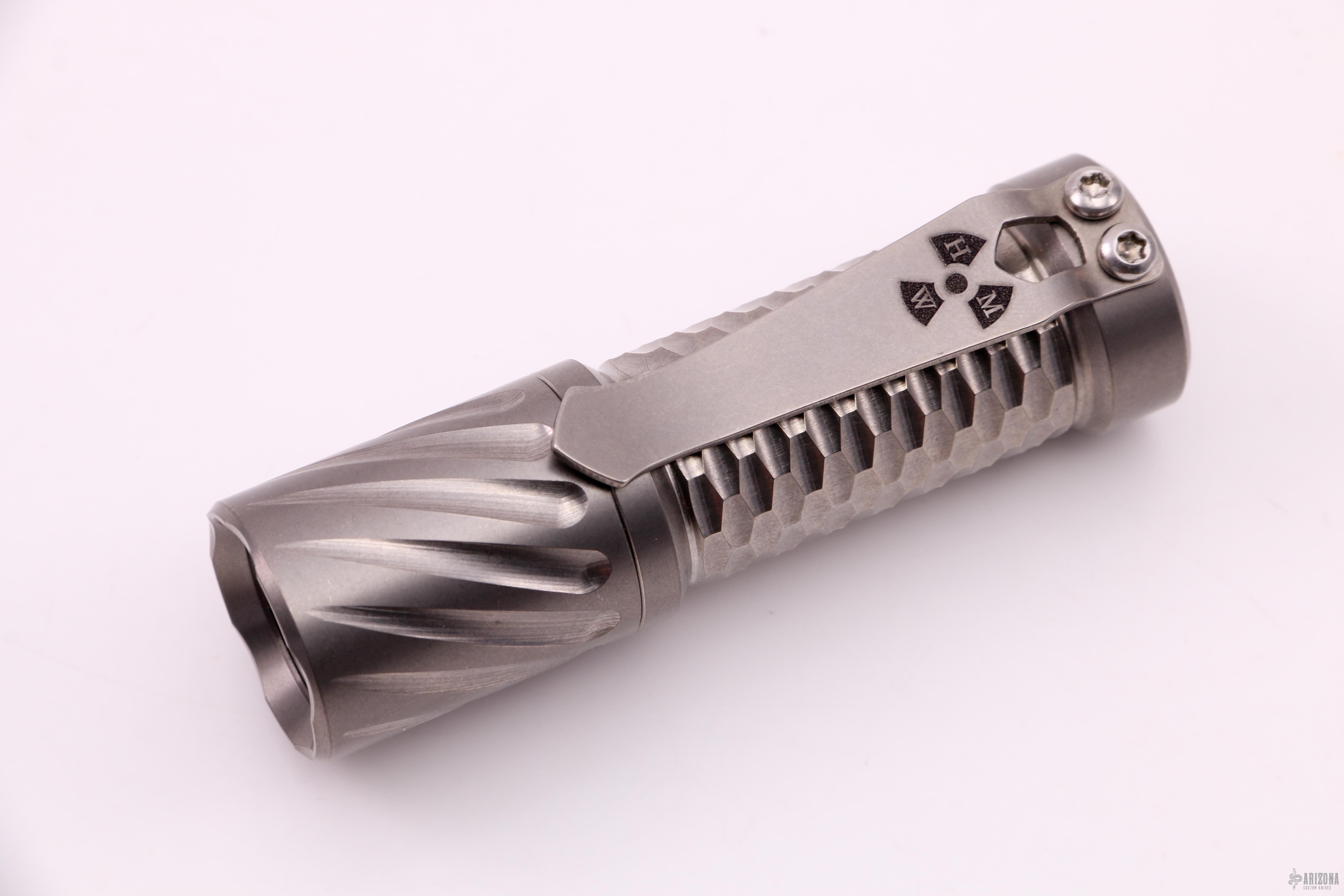 Titanium Twist/Gunner Grip Hanko Trident - Arizona Custom Knives