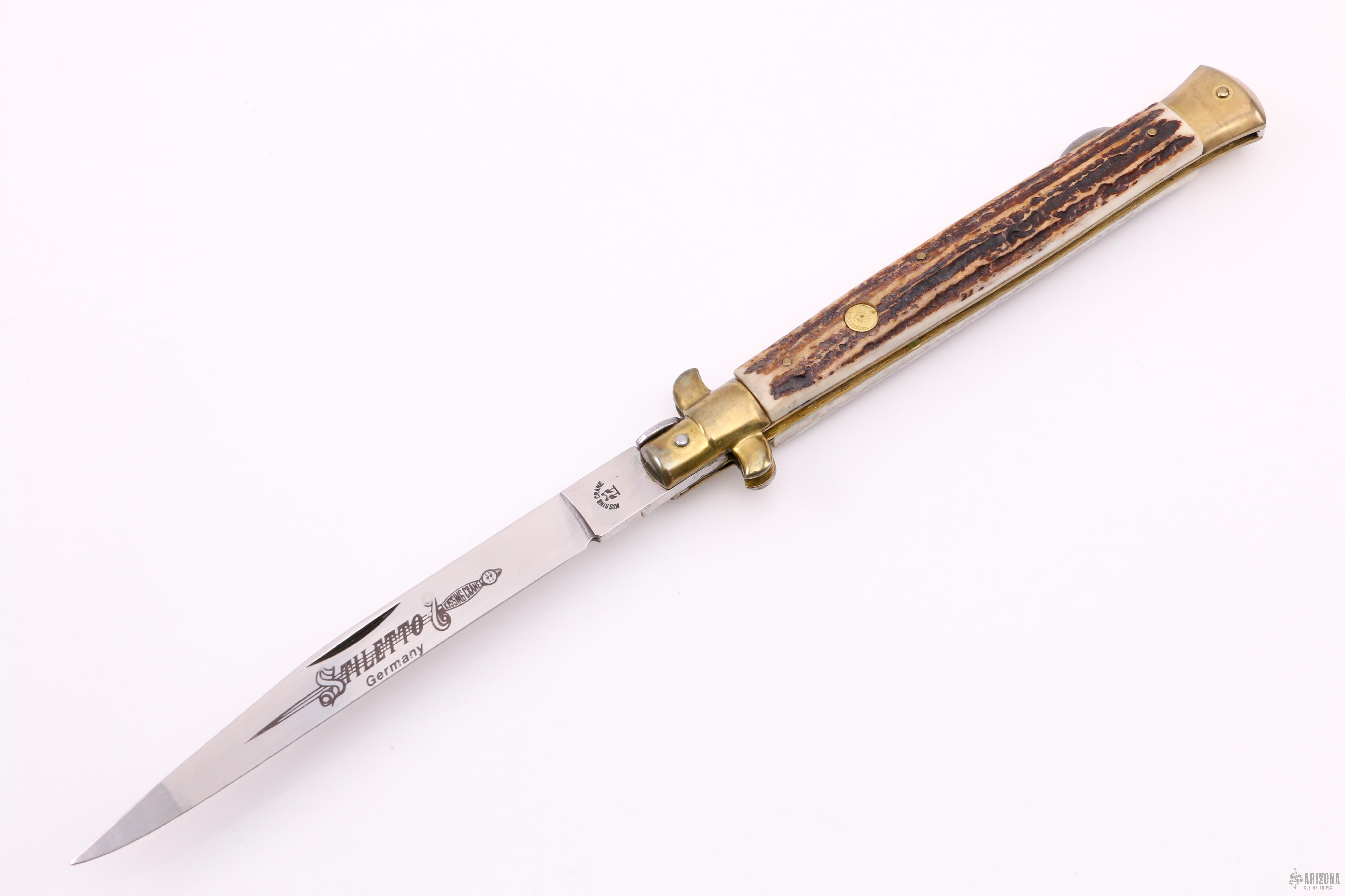 Large Lockback Stiletto - Arizona Custom Knives