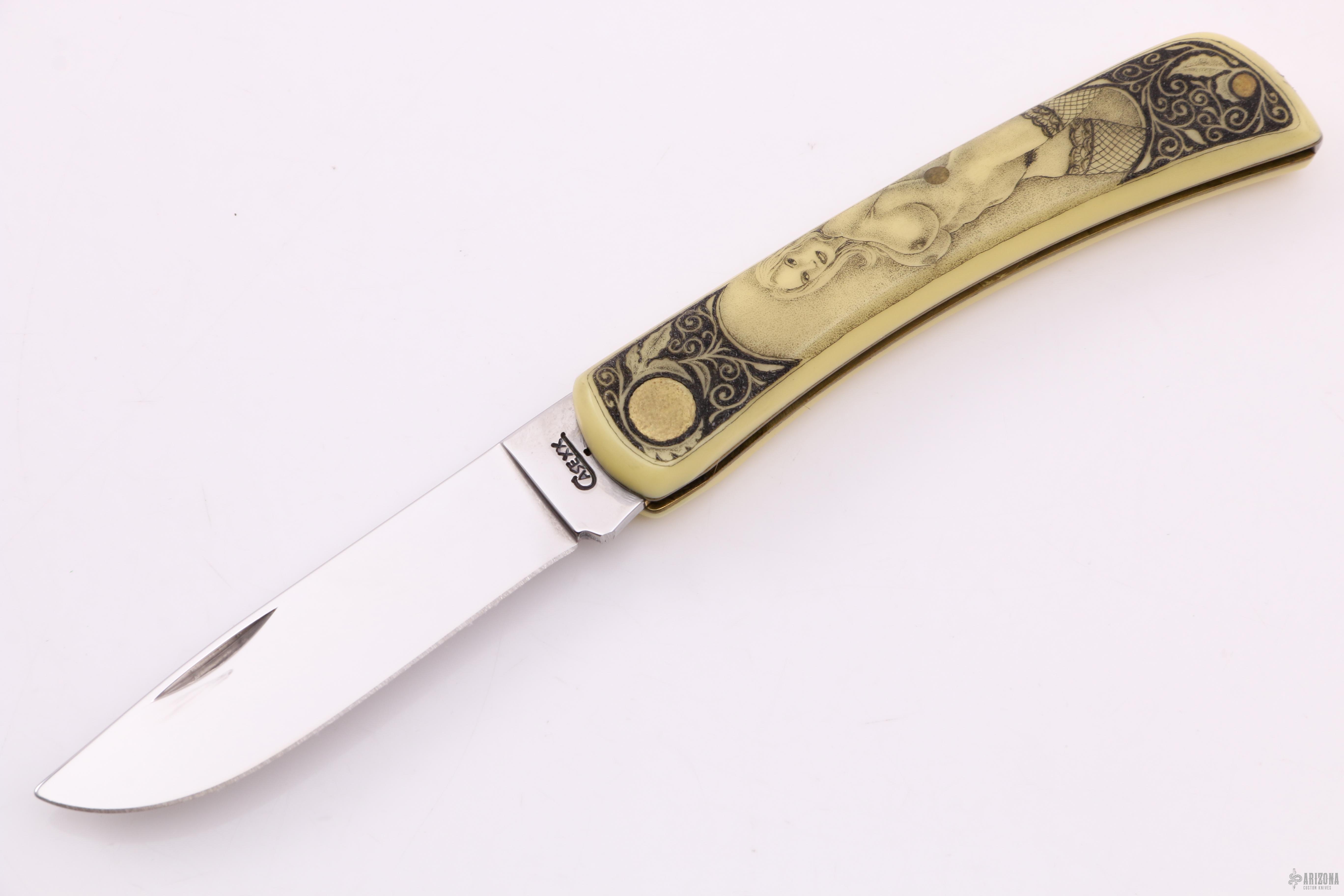 Sod Buster Slipjoint - Nude Scrim | Arizona Custom Knives