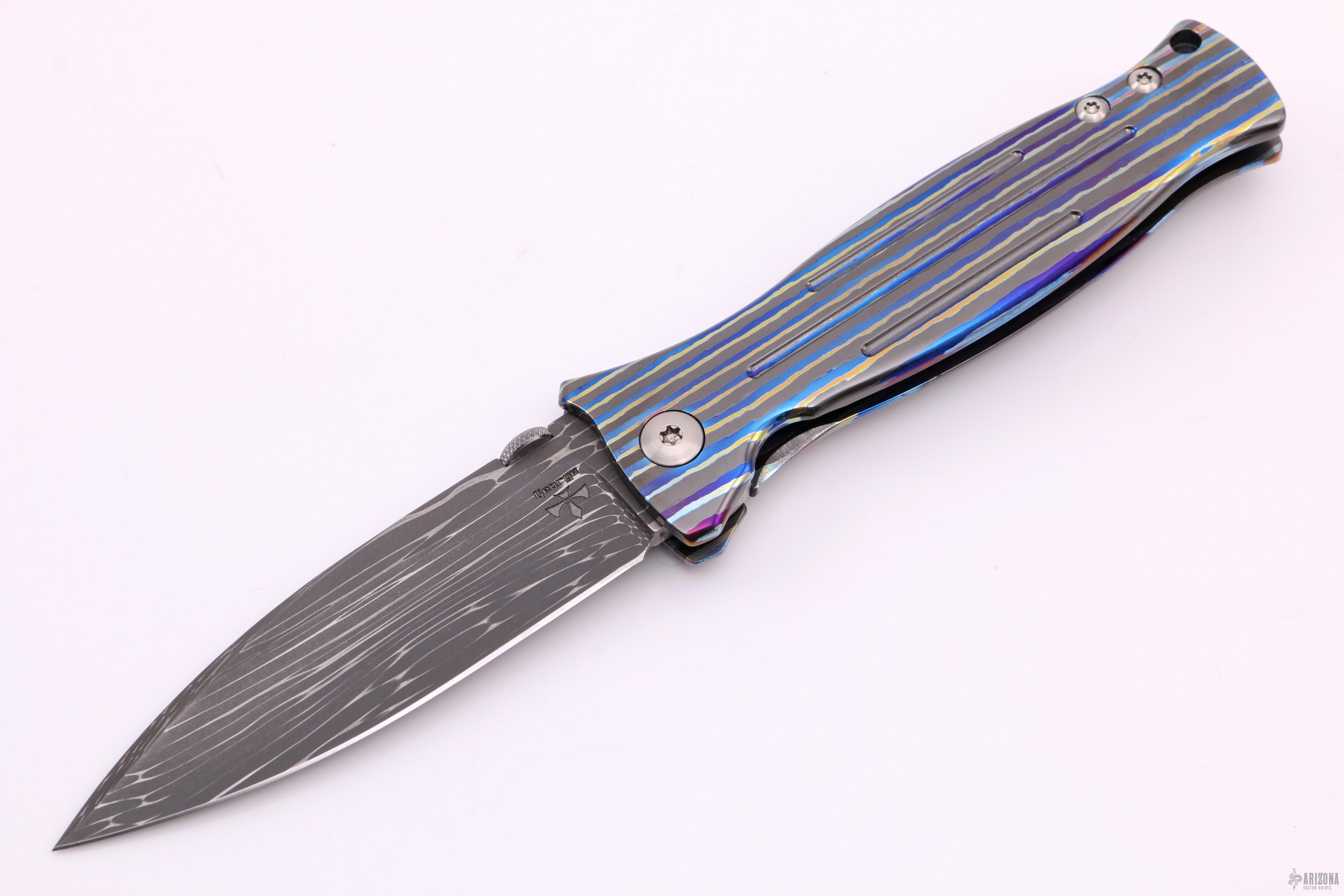 M3 - Damascus and ZircuTi - Arizona Custom Knives