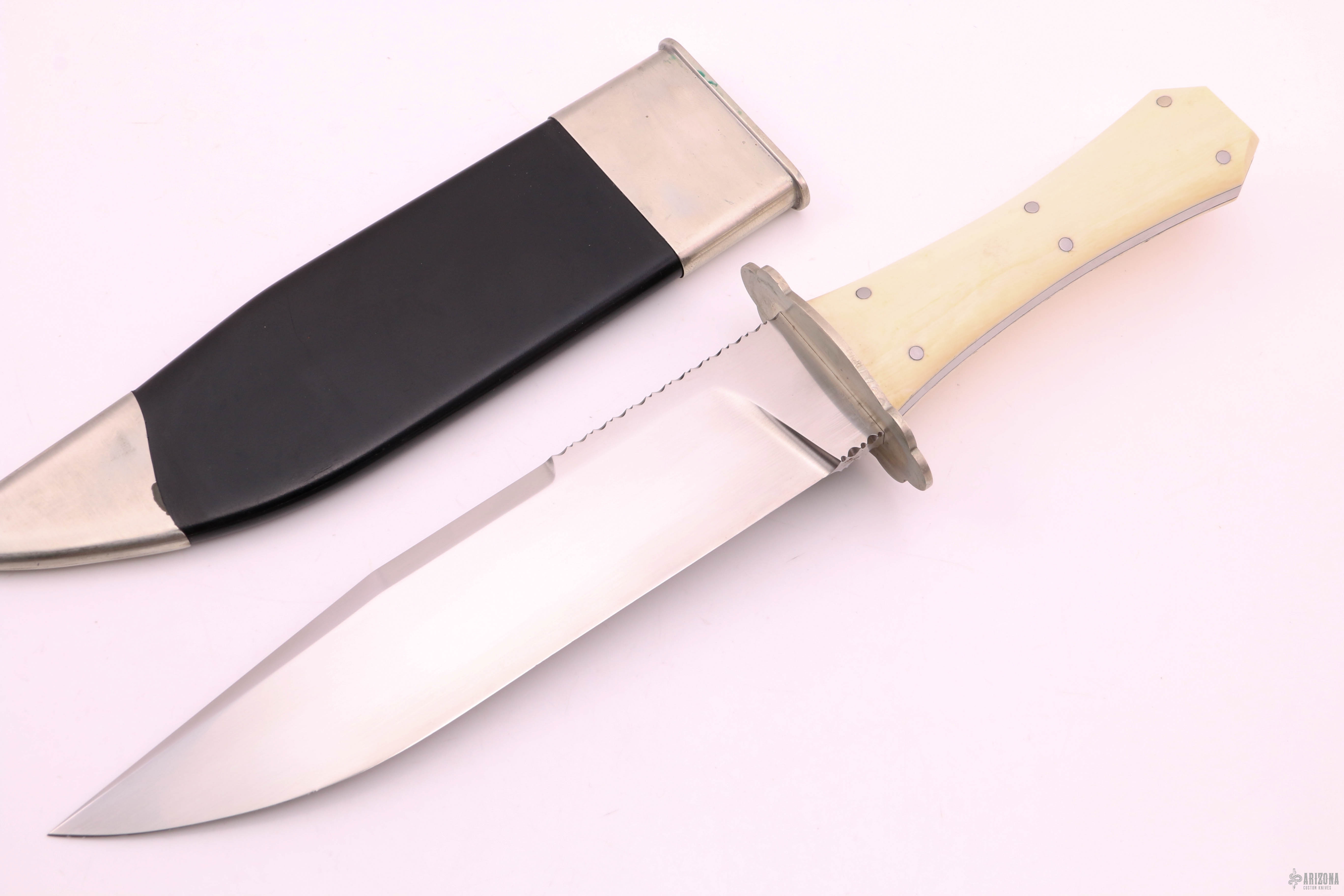 Mammoth Ivory Bowie | Arizona Custom Knives