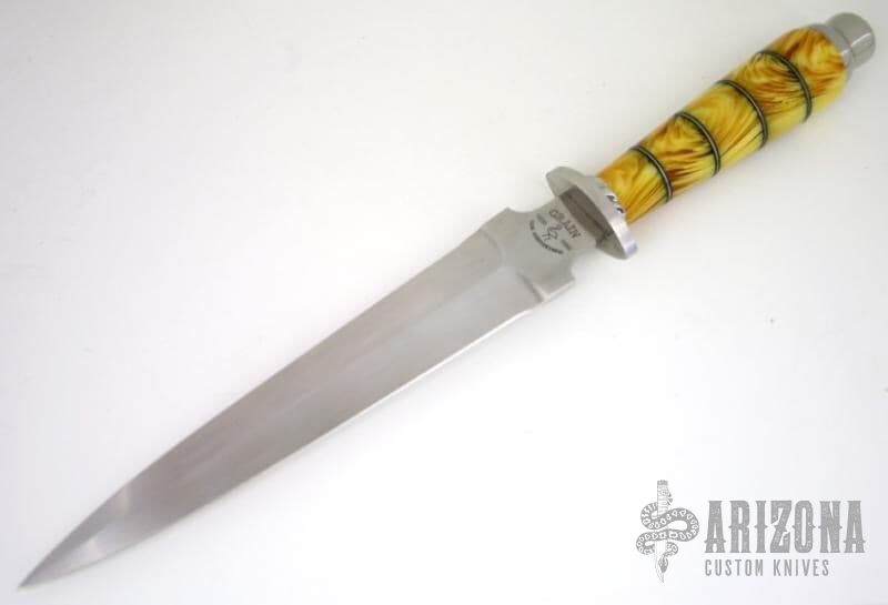 Amber Dagger-by-Jack-Crain - Arizona Custom Knives