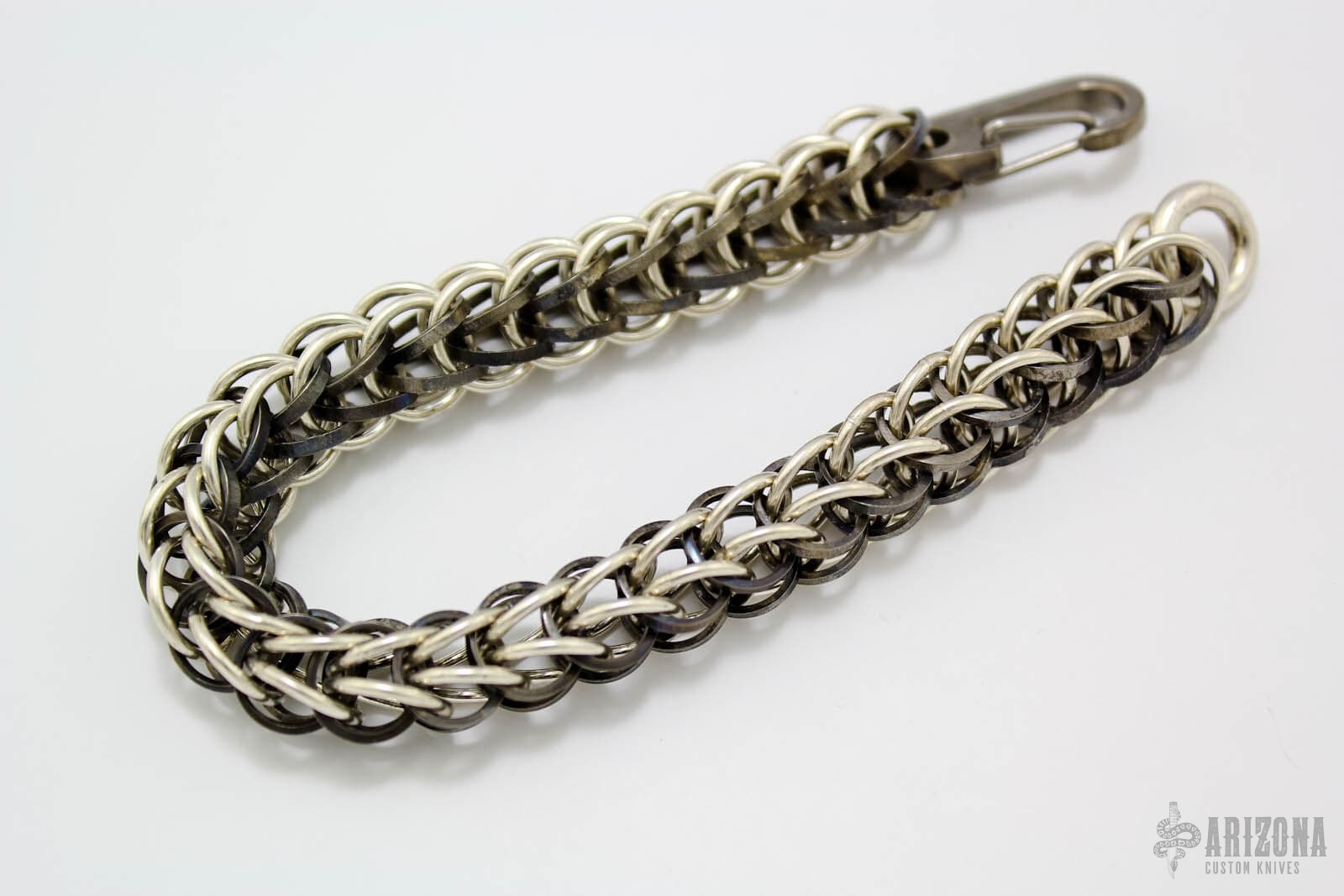 16 Gauge Full Persian Bracelet - Soldered Silver and Punch Titanium ...