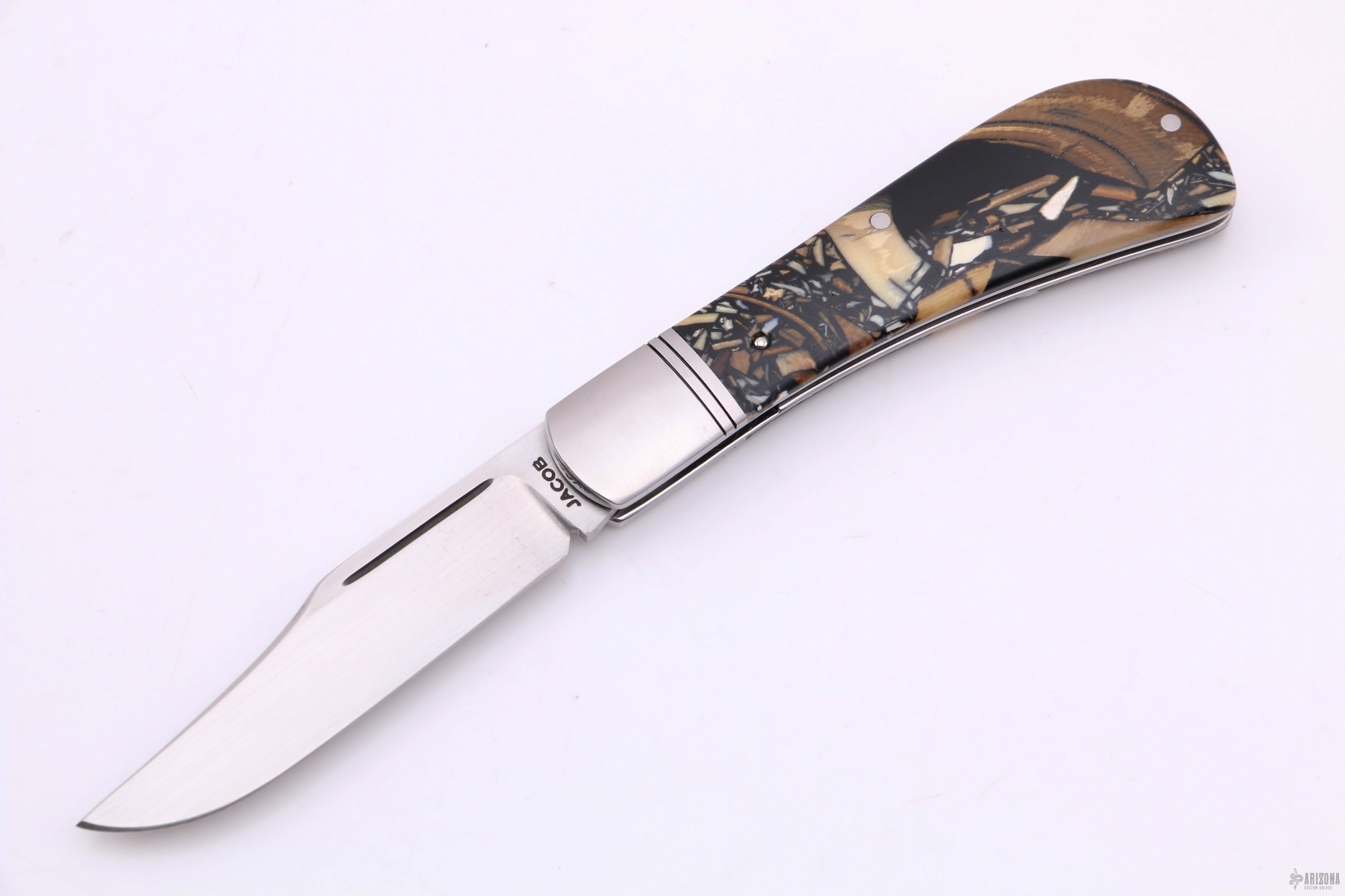 Lanny's Clip - Cross Cut Mammoth Molar | Arizona Custom Knives