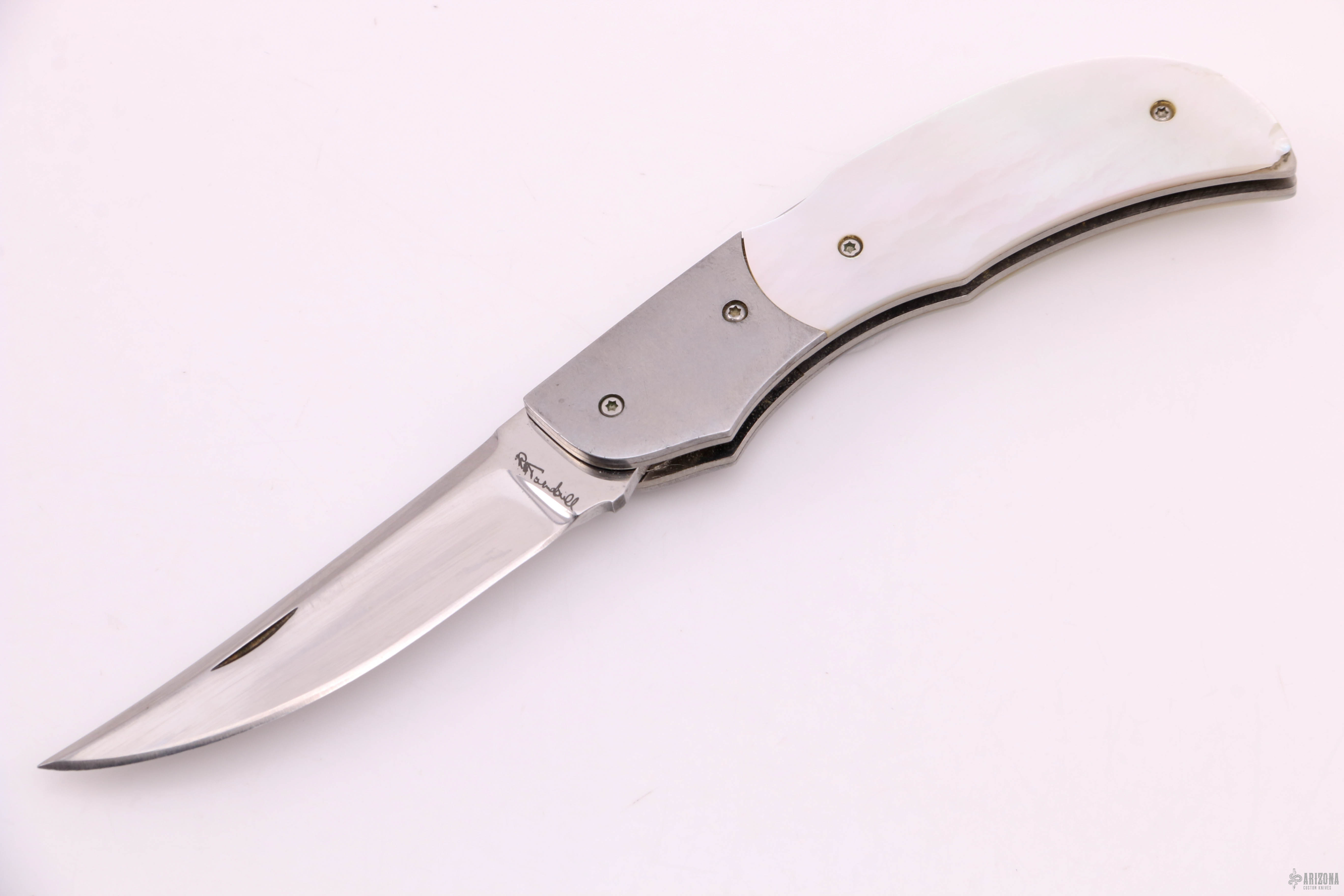 Mother of Pearl Mid-Lock - Arizona Custom Knives