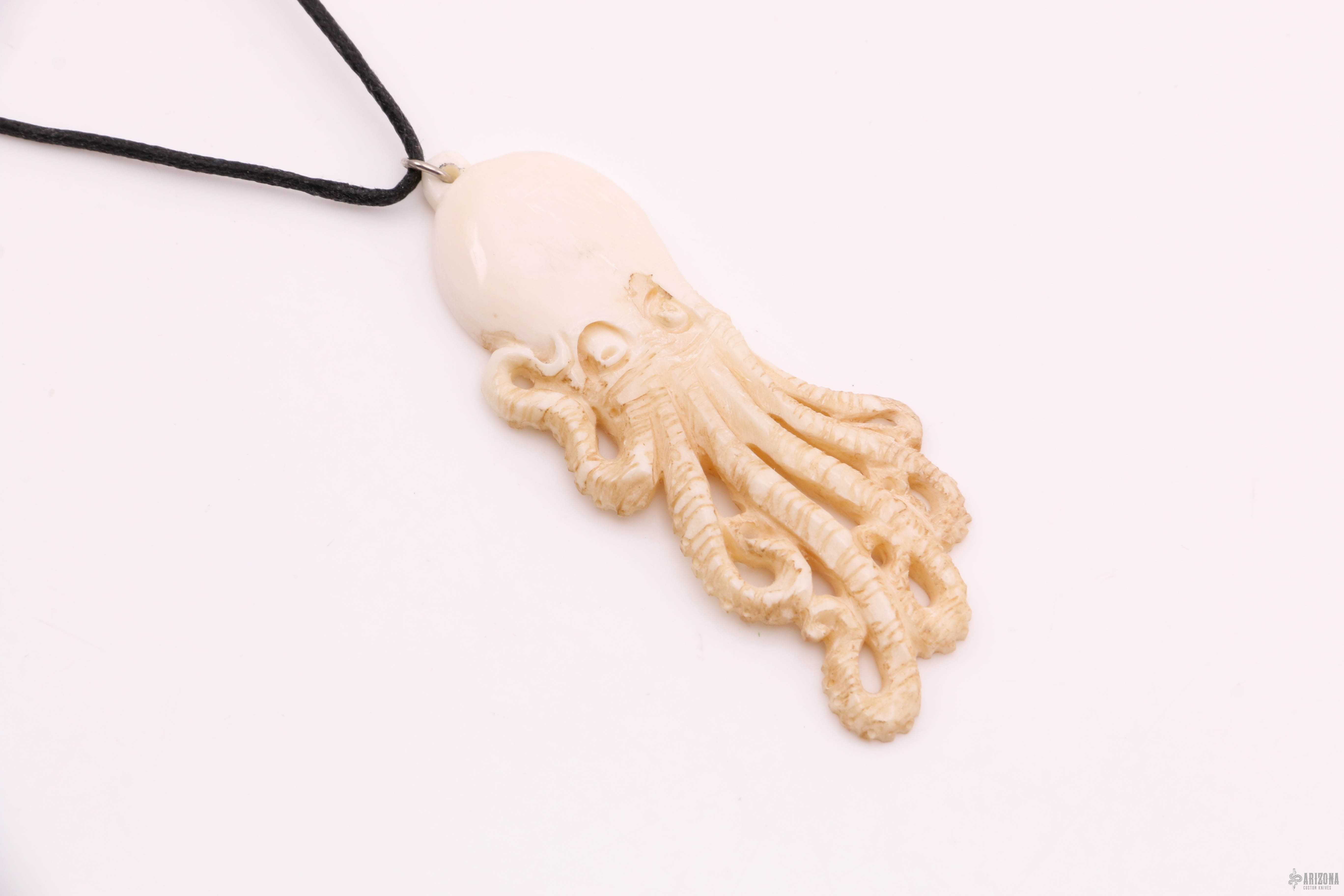 Carved Octopus Necklace - Arizona Custom Knives