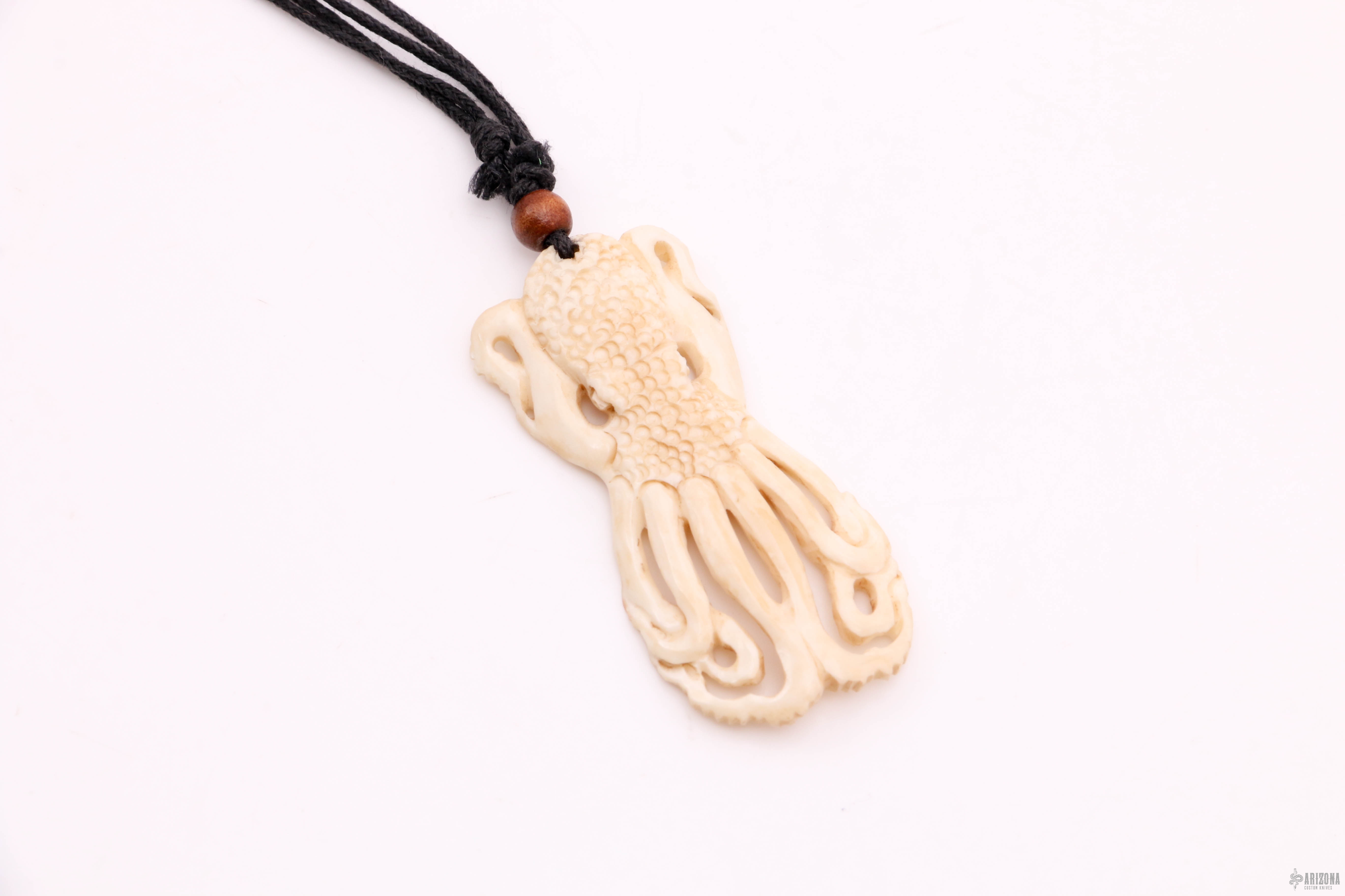 Carved Octopus Necklace - Arizona Custom Knives