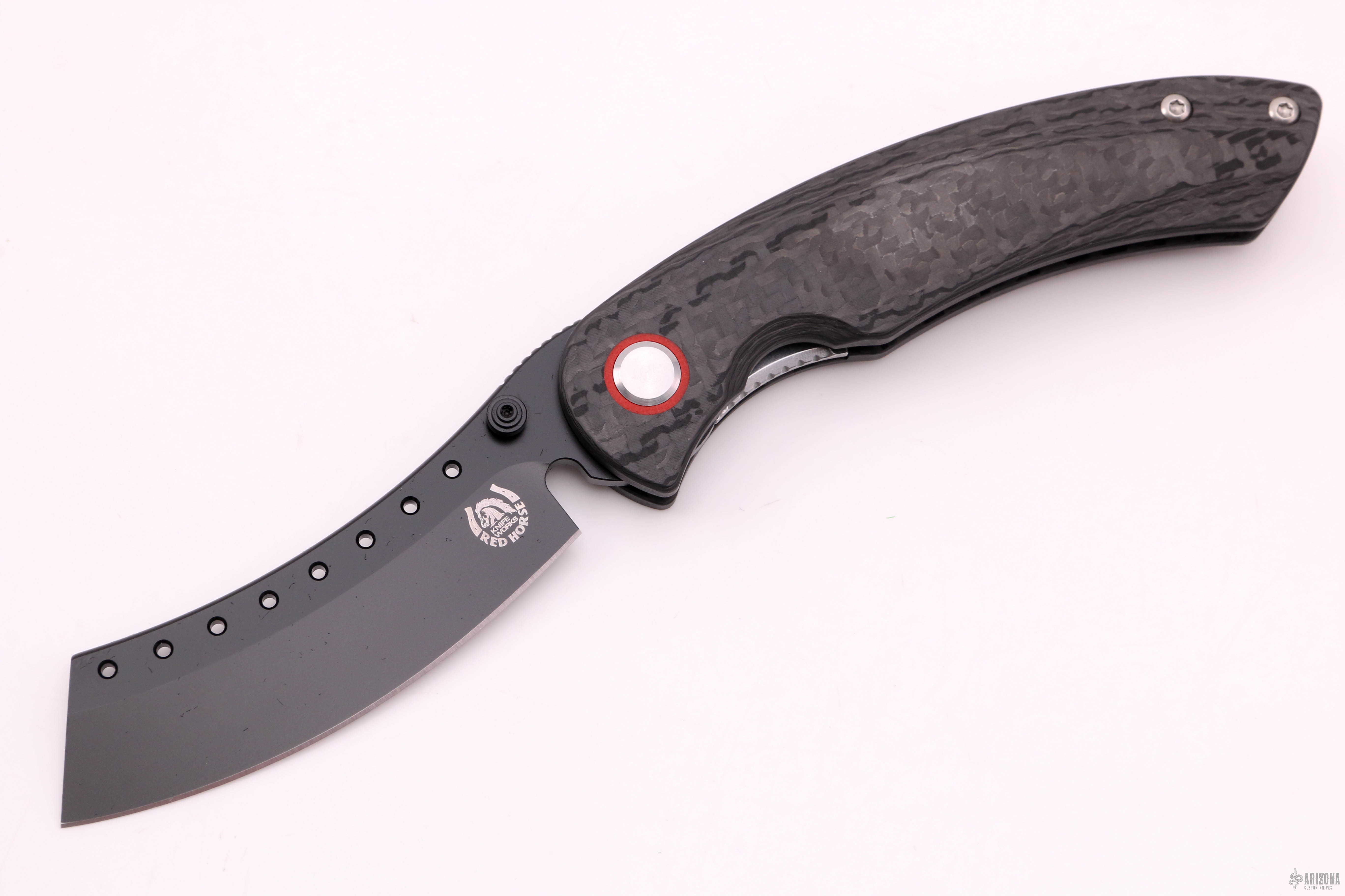 Hell Razor P - PVD and Carbon Fiber | Arizona Custom Knives