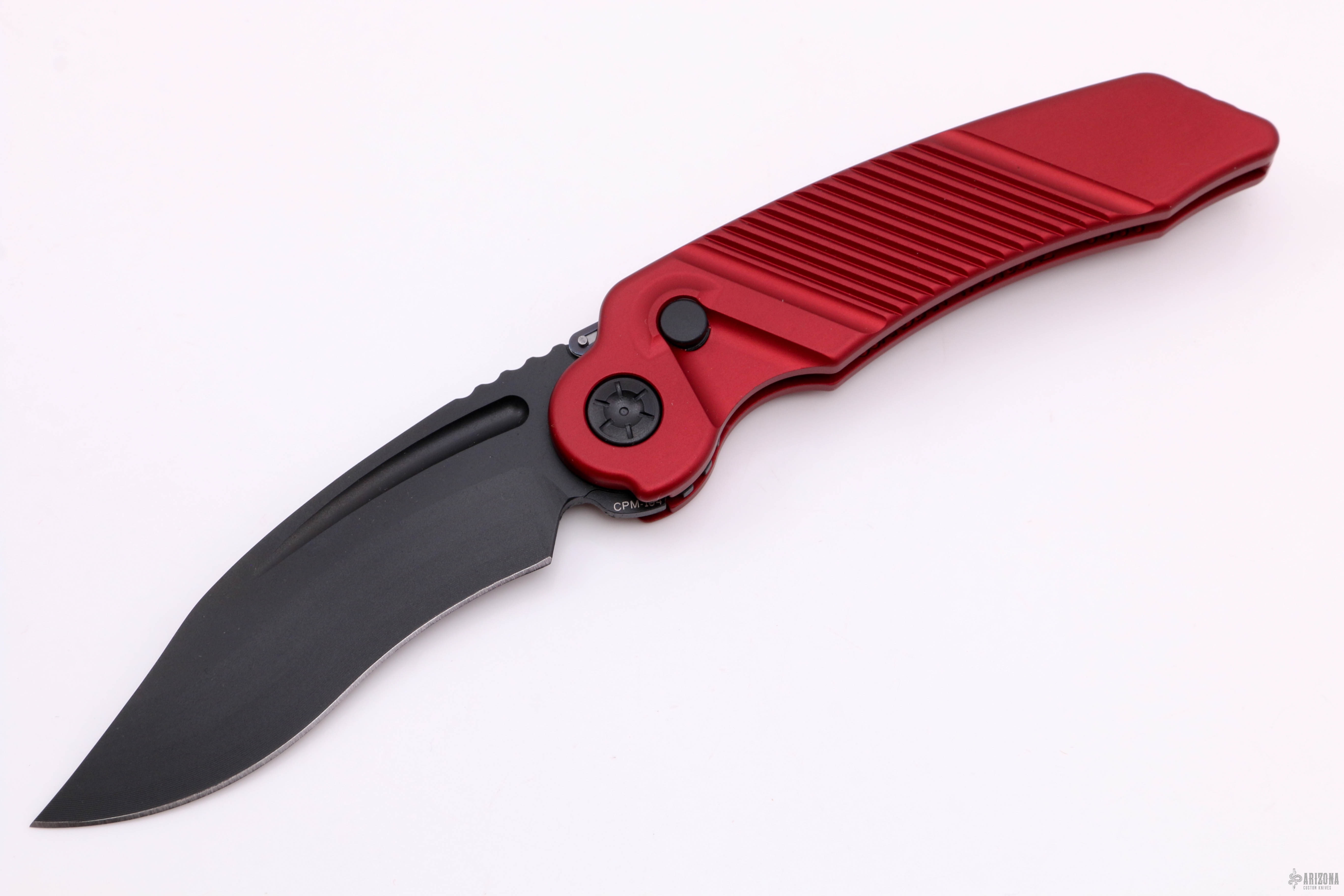 MRX-LW-RED - Recurve Blade Black - Arizona Custom Knives