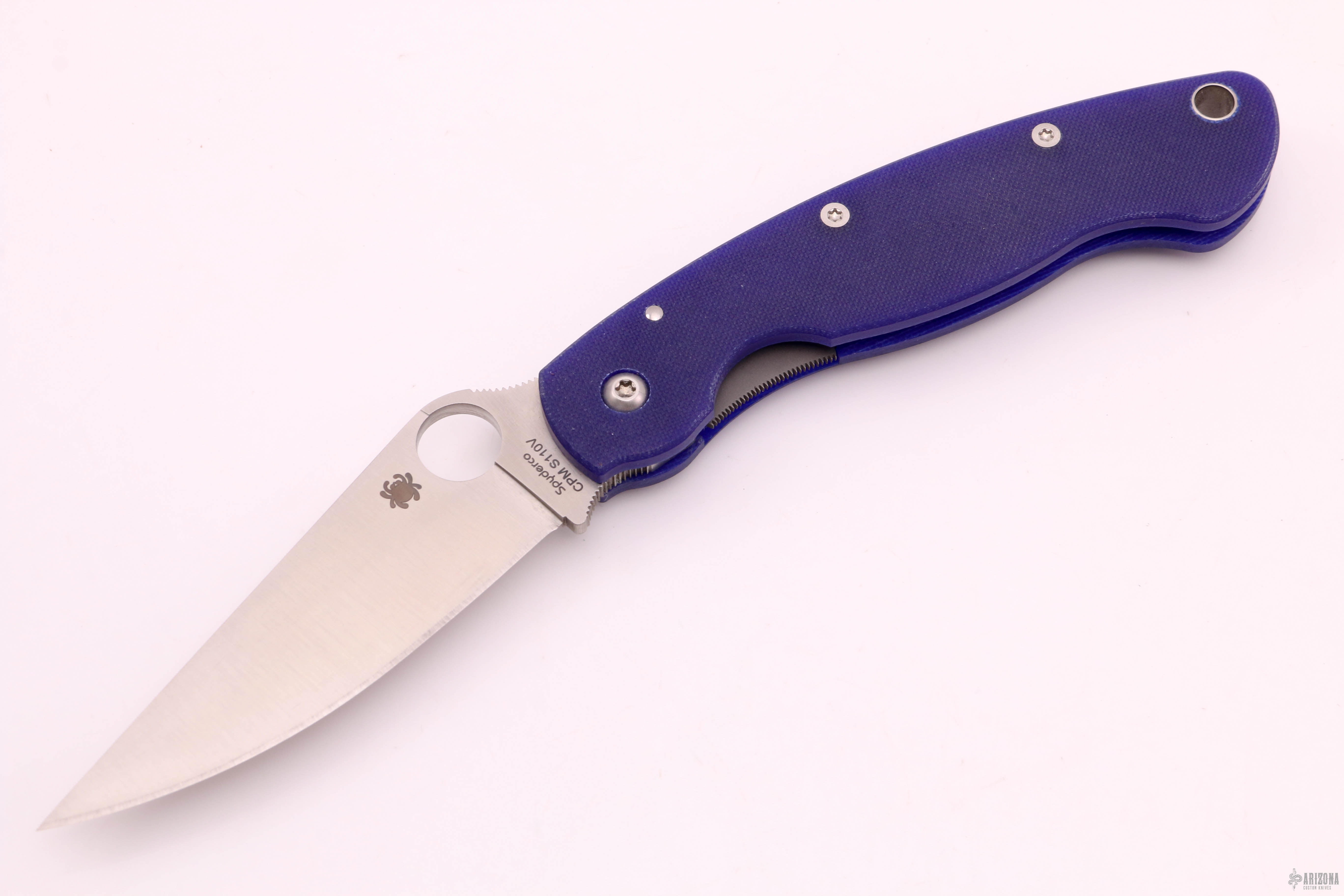 C36GPDBL Military DK Blue G-10/S110V | Arizona Custom Knives