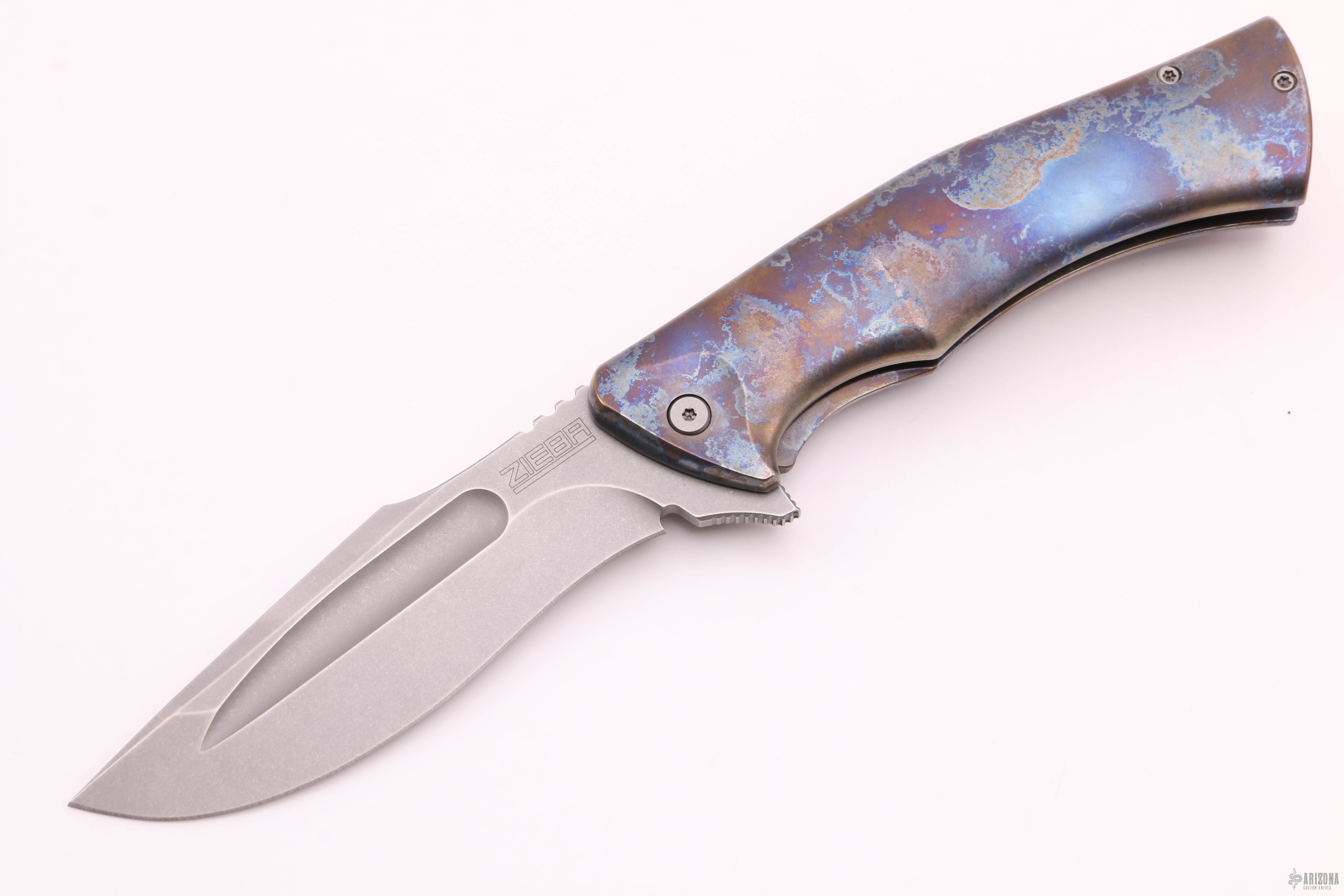 Jason Knight S5 "Southern Star" - Smoke Blue Ti - Arizona Custom Knives