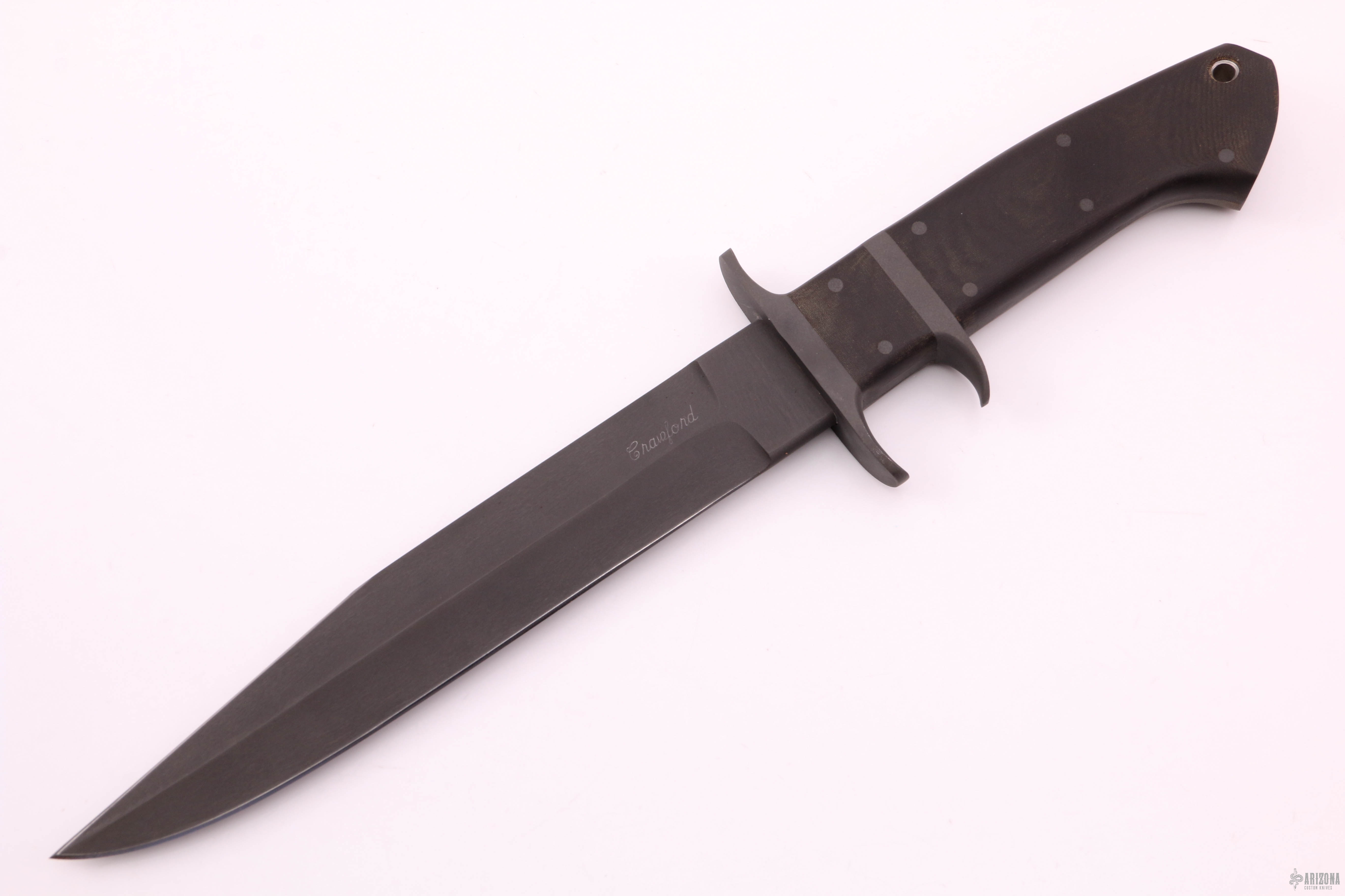 Sub-Hilt Fighter - Black - Arizona Custom Knives