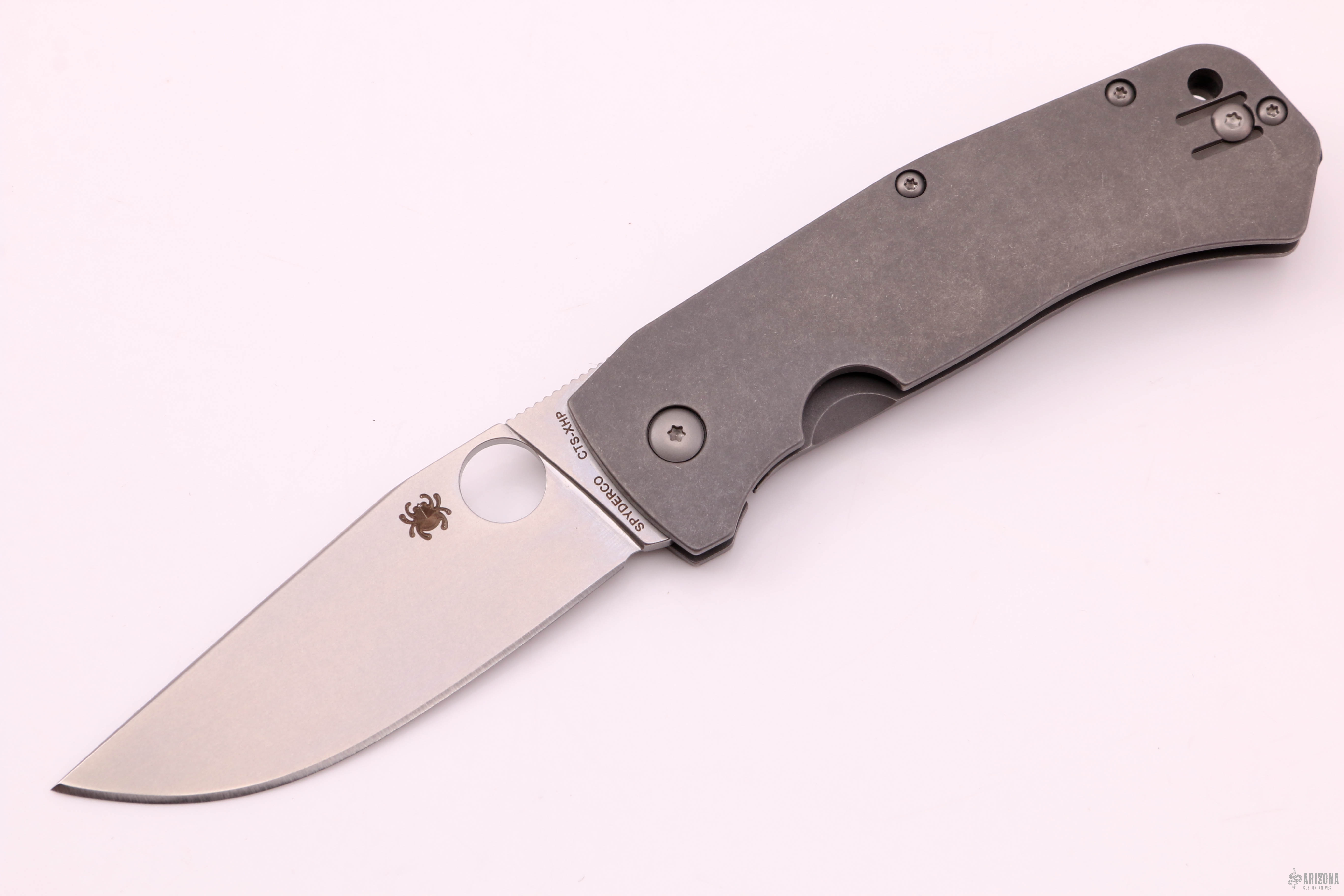 C186TIP Slysz Bowie Folder - Arizona Custom Knives