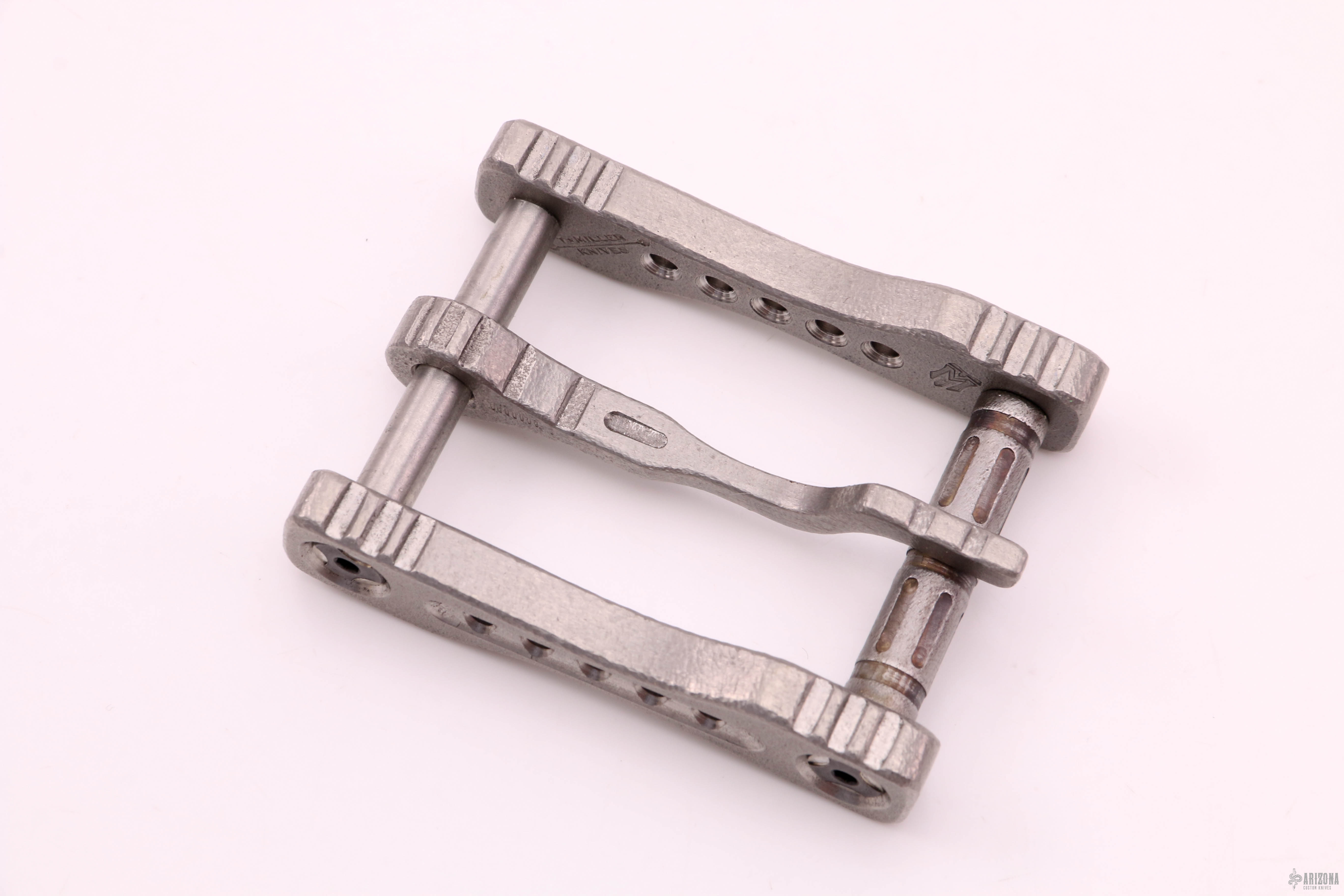 Custom Titanium Belt Buckle - Arizona Custom Knives