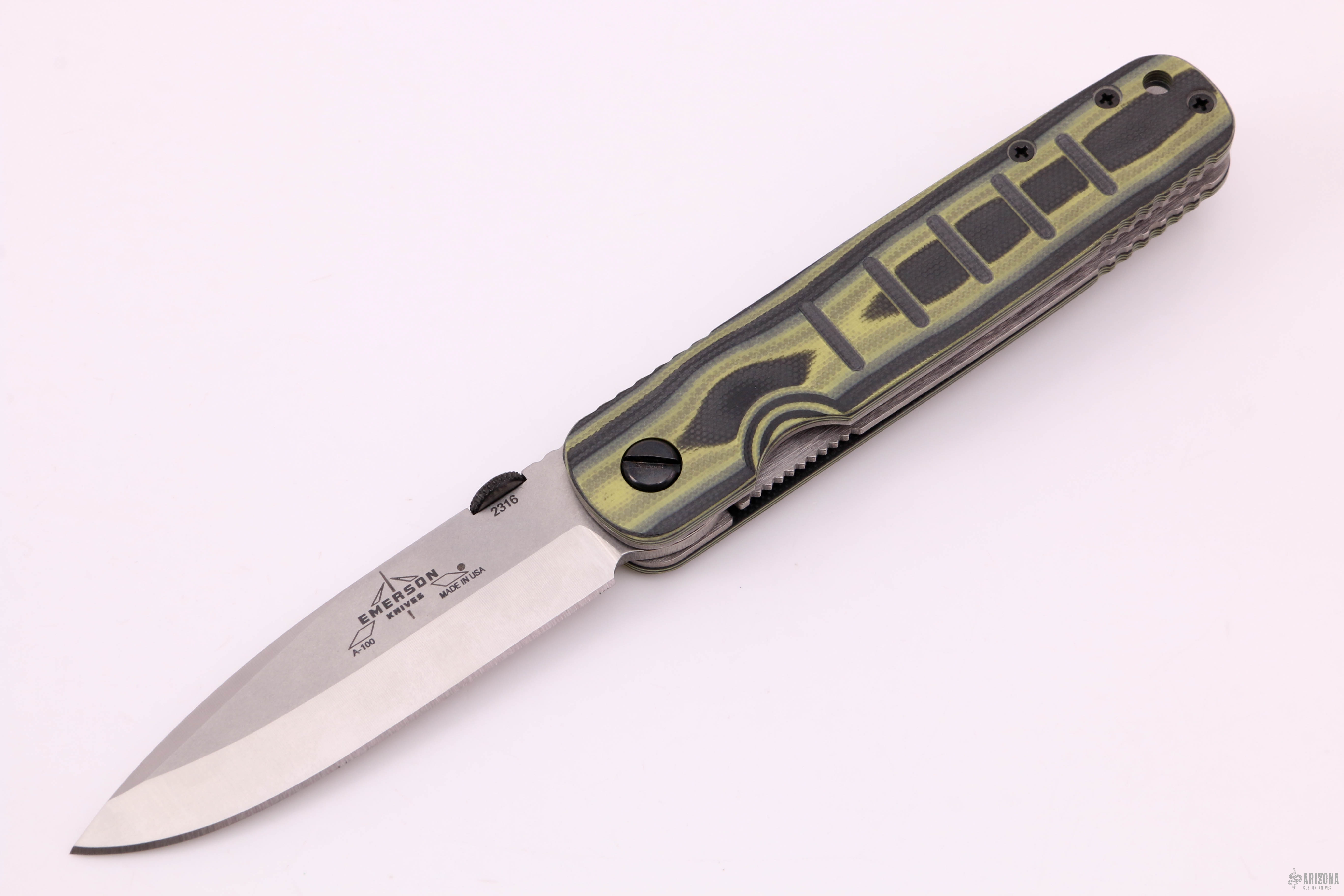 A-100 Christmas Knife - "Bumble Bee" - Arizona Custom Knives