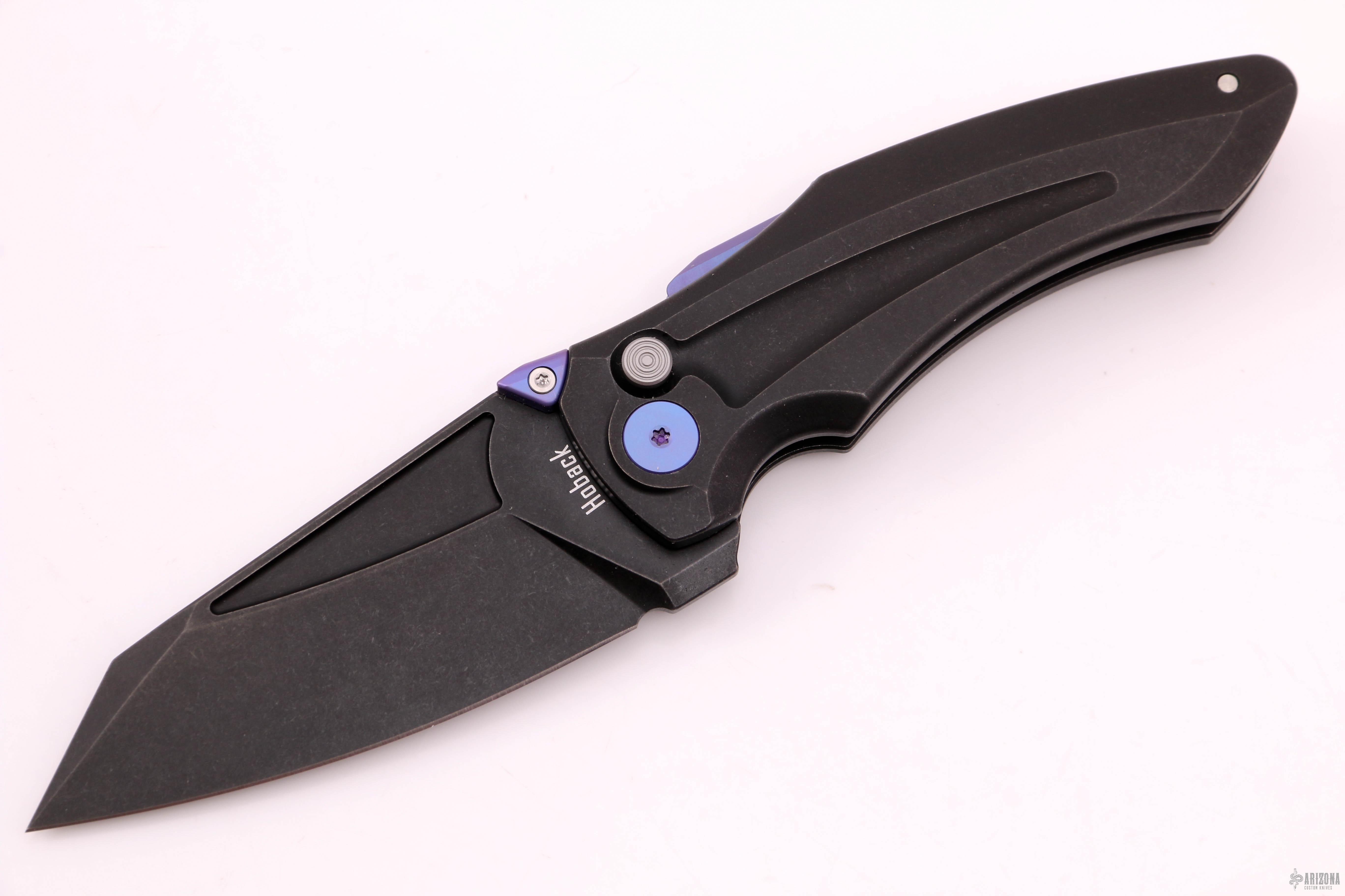 Sumo - DLC Black/DLC Black w/ Purple Ano - Arizona Custom Knives