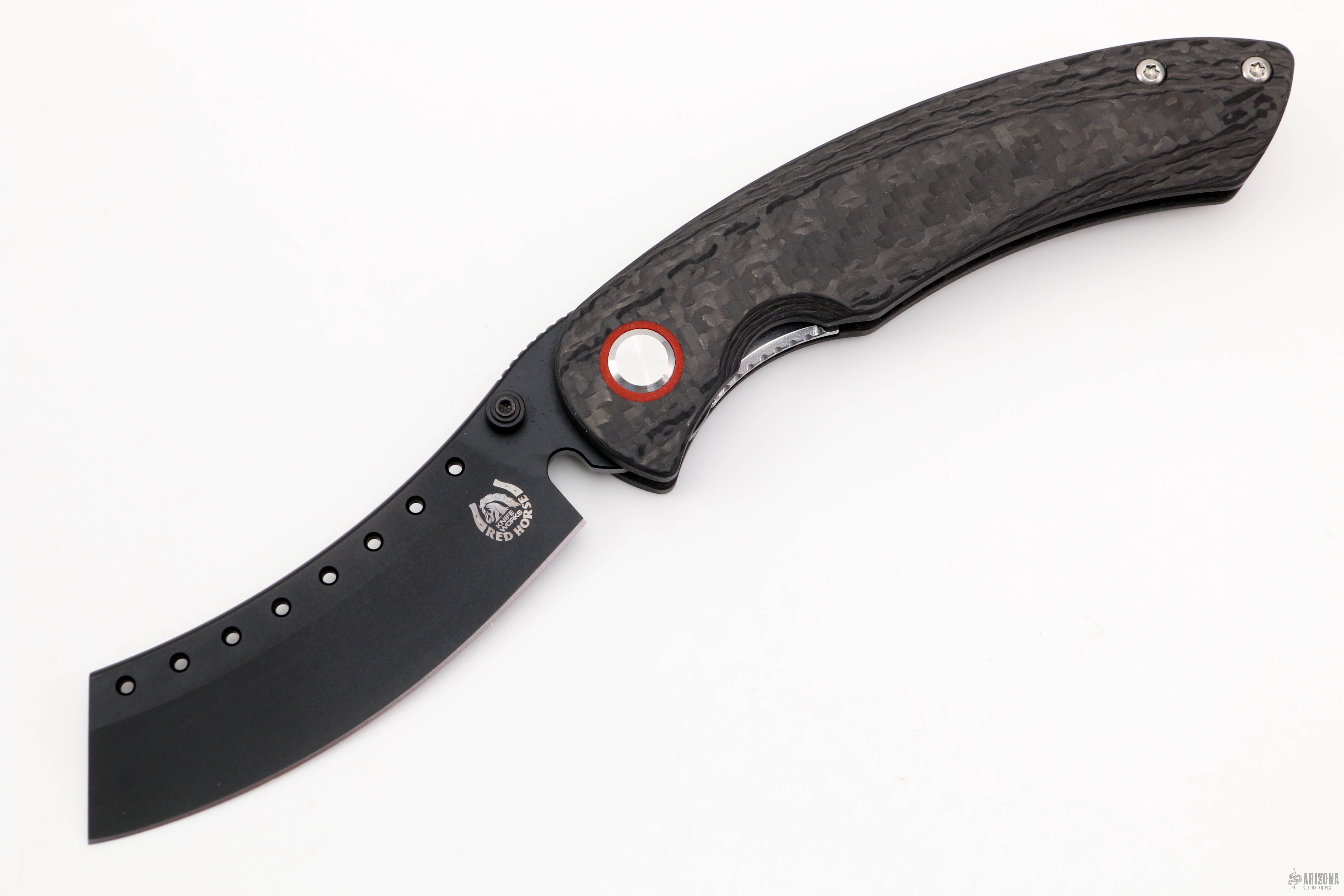 Hell Razor P - PVD and Carbon Fiber - Arizona Custom Knives