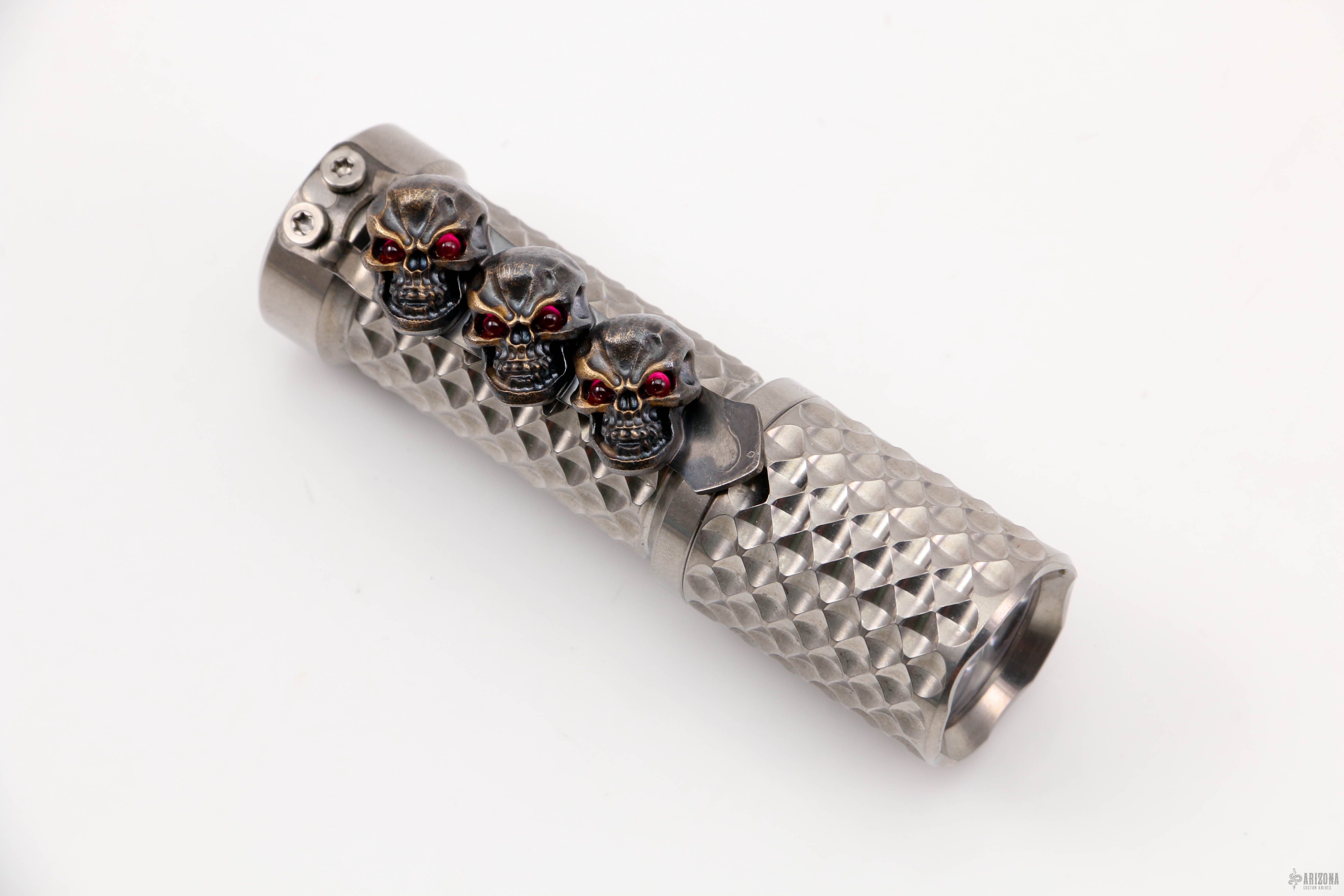 Titanium Full Tesseract Trident w/ Triple Hard Warrior Pocket Clip w ...