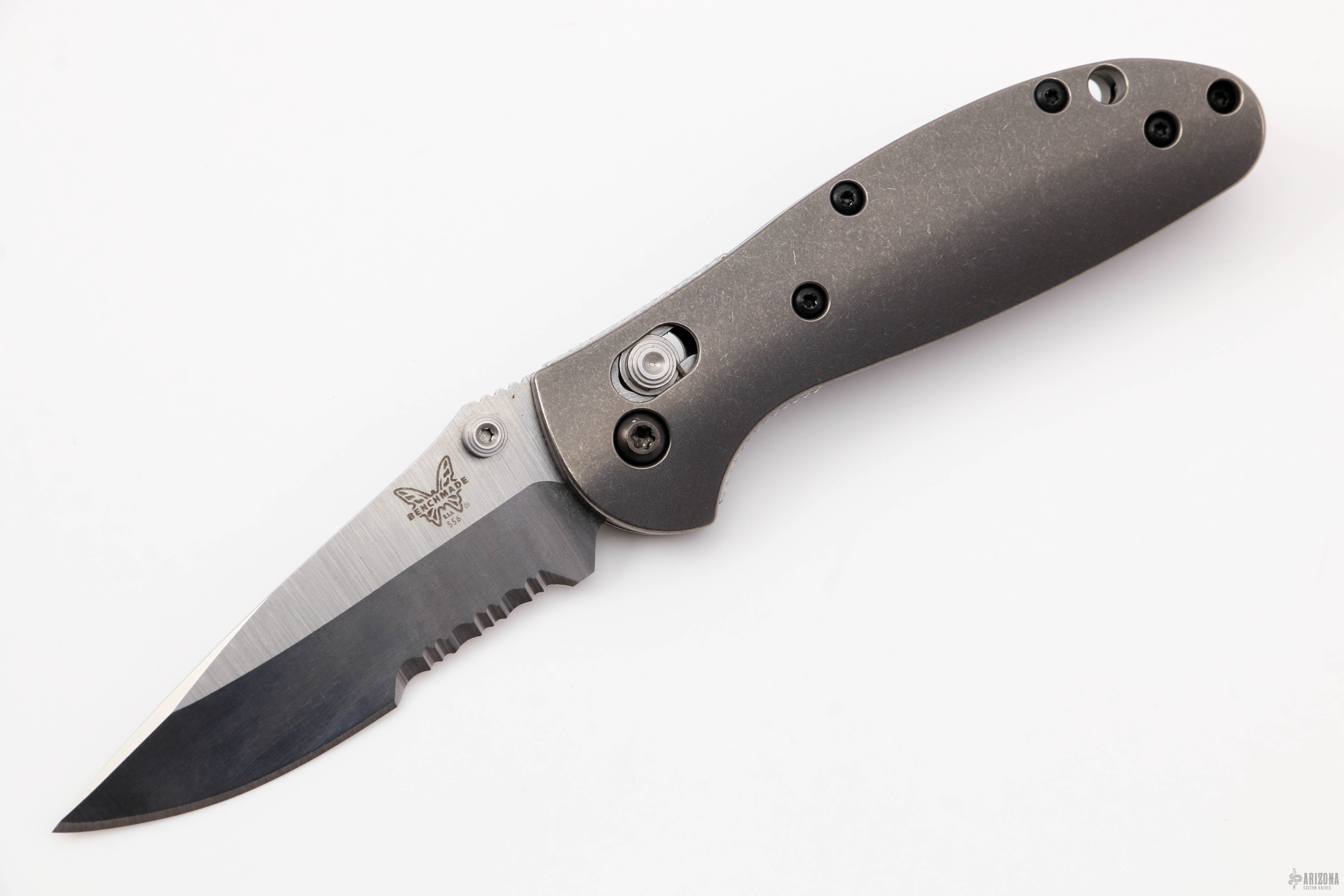 556 Mini-Griptilian - Titanium - Arizona Custom Knives