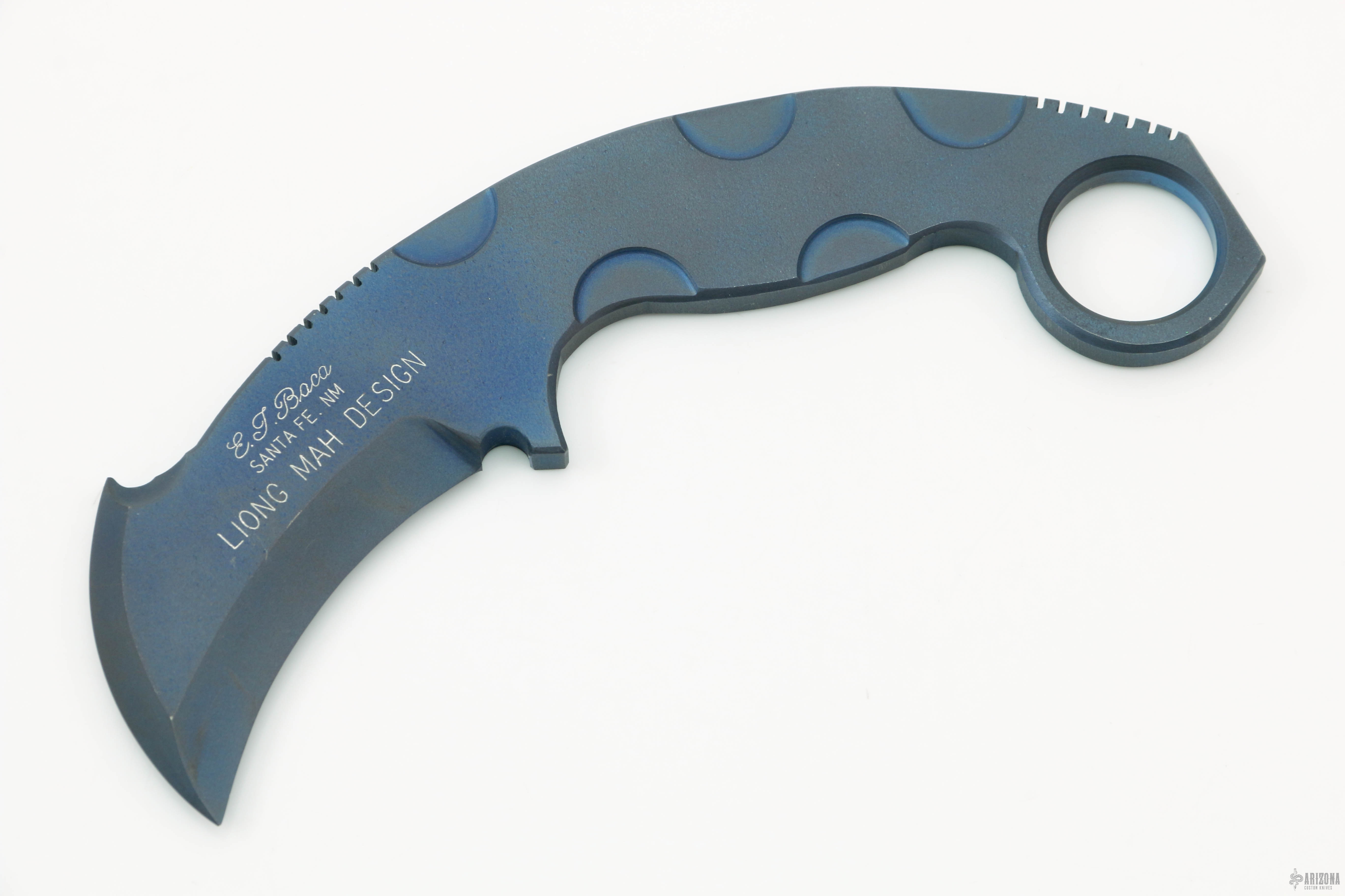 Liong Mah Design Titanium Karamit - Arizona Custom Knives