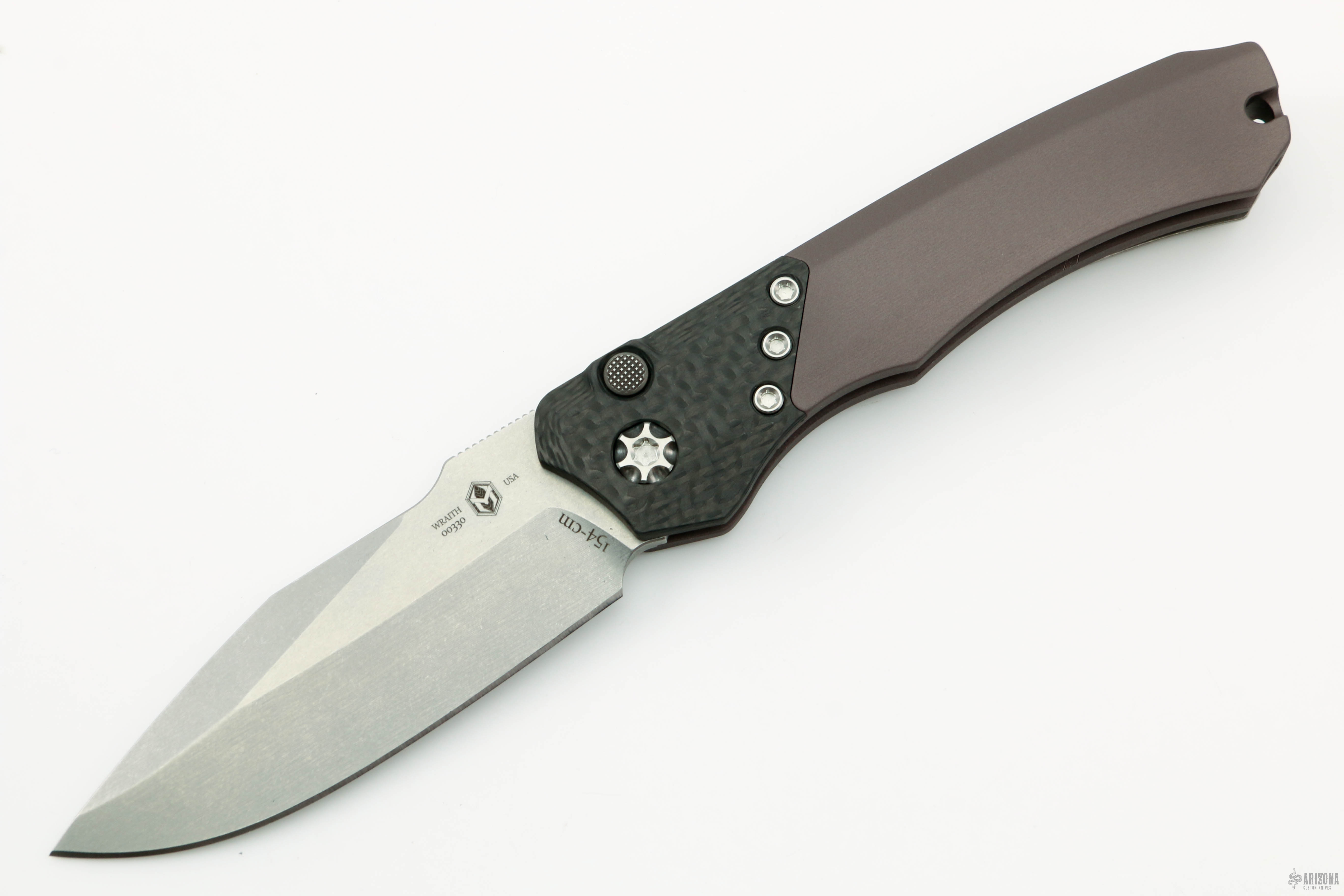 Wraith Auto - Stonewash/Gray - Arizona Custom Knives