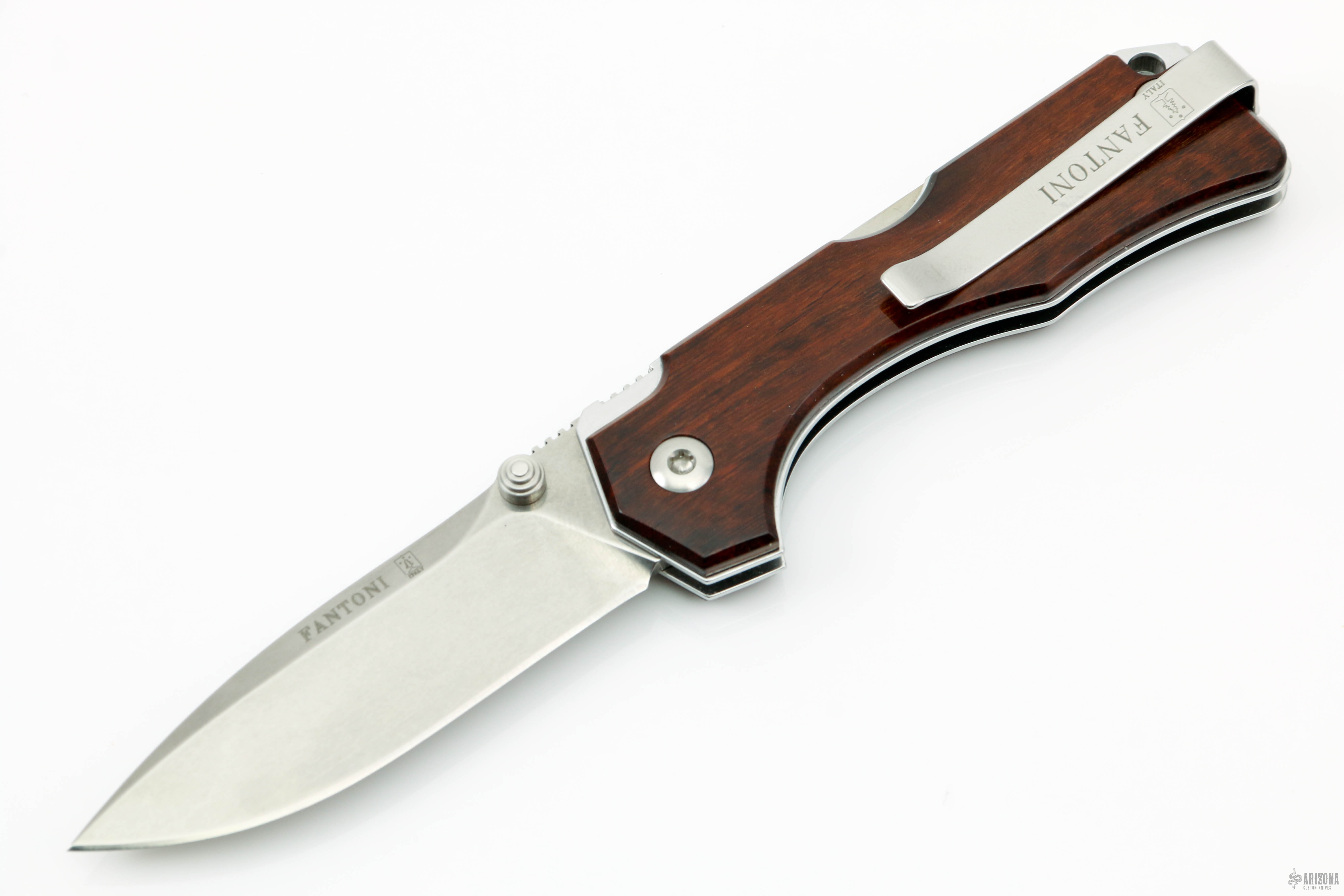 Hide Folding Knife - Snakewood - Arizona Custom Knives