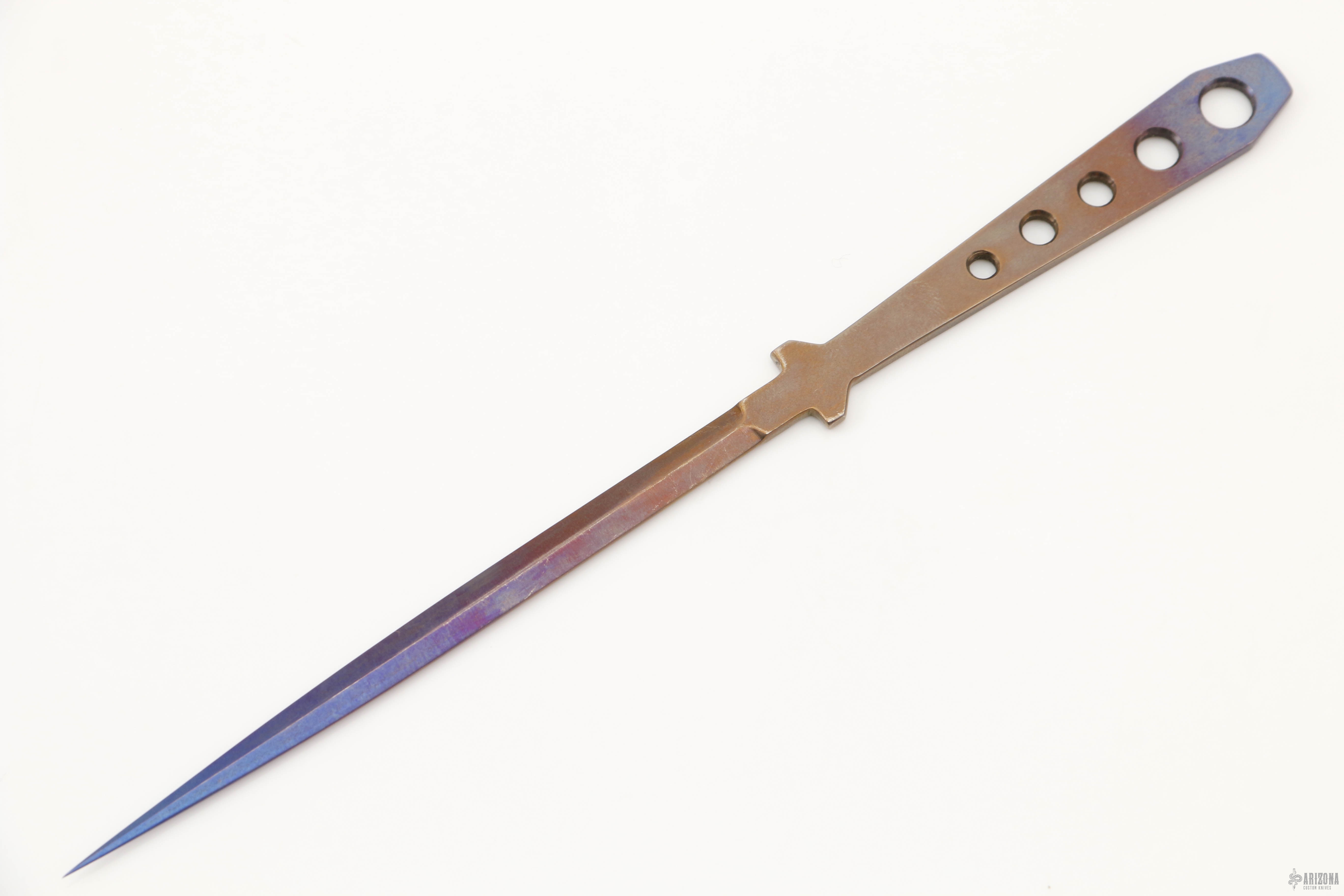 Anodized Titanium Spike - Arizona Custom Knives
