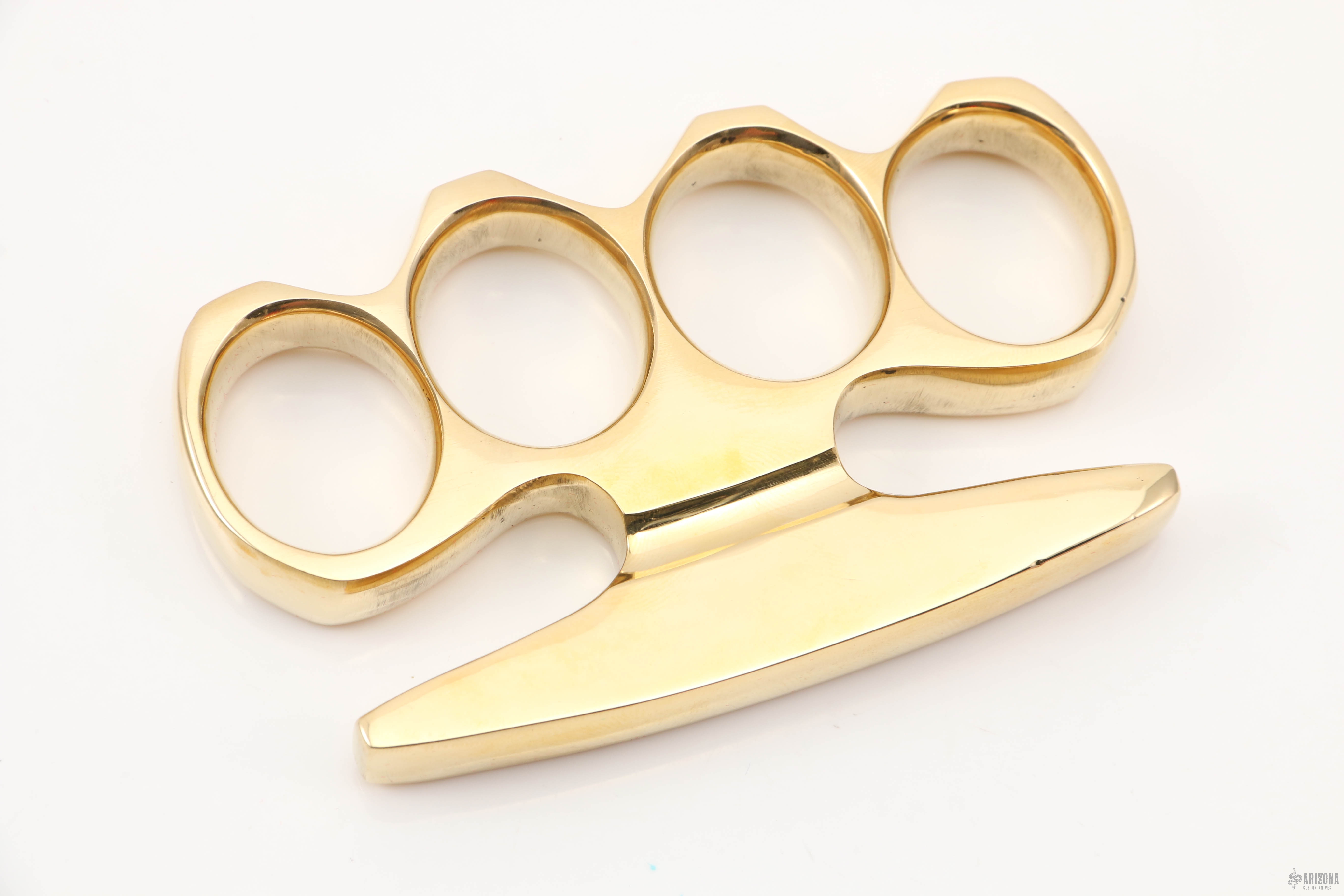 Polished Brass Knuckles - Arizona Custom Knives
