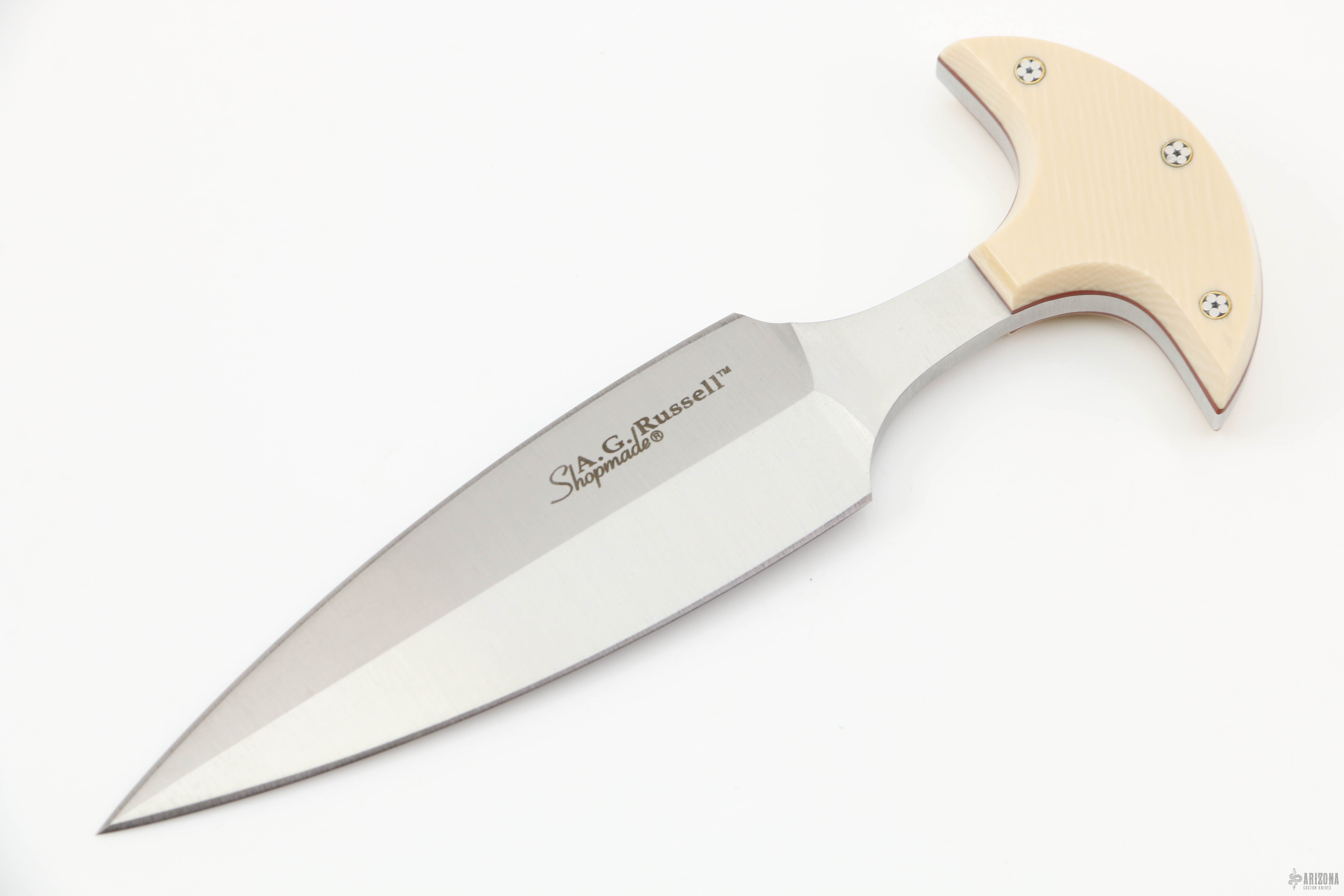 Large Push Dagger - Mammoth Ivory - Arizona Custom Knives