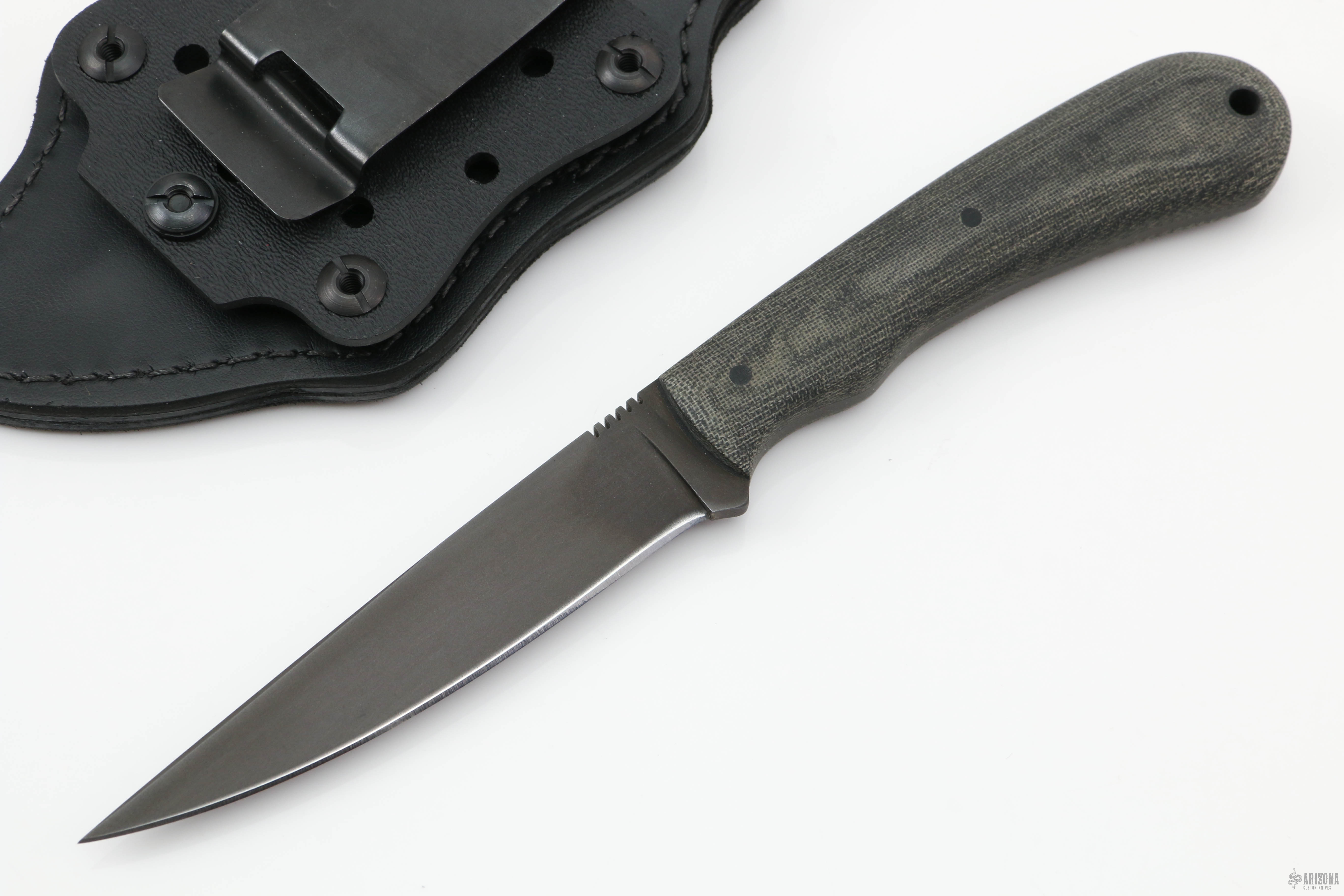 Operator - Black Micarta | Arizona Custom Knives
