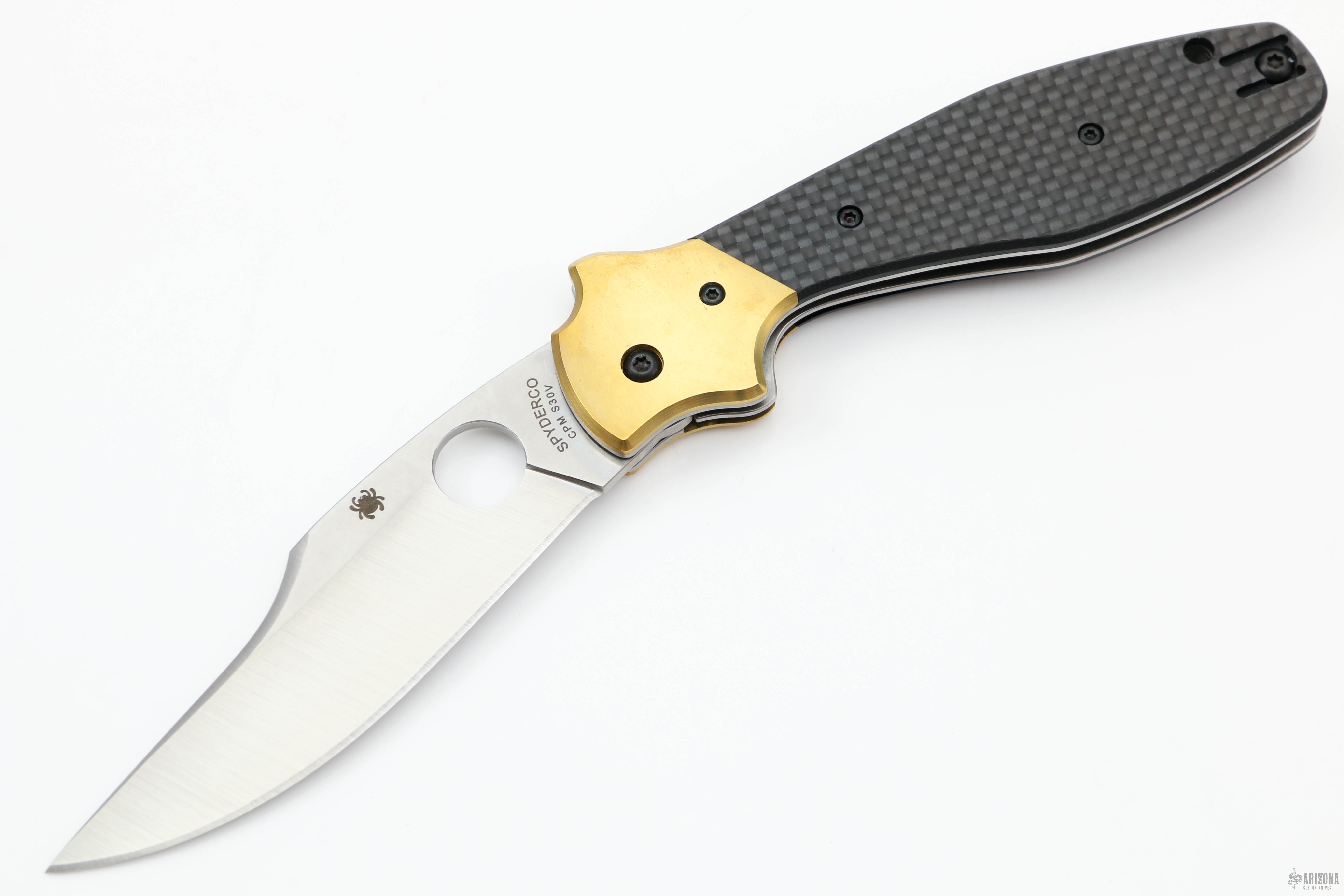 C190CFP Ed Schempp Bowie Folder - Arizona Custom Knives