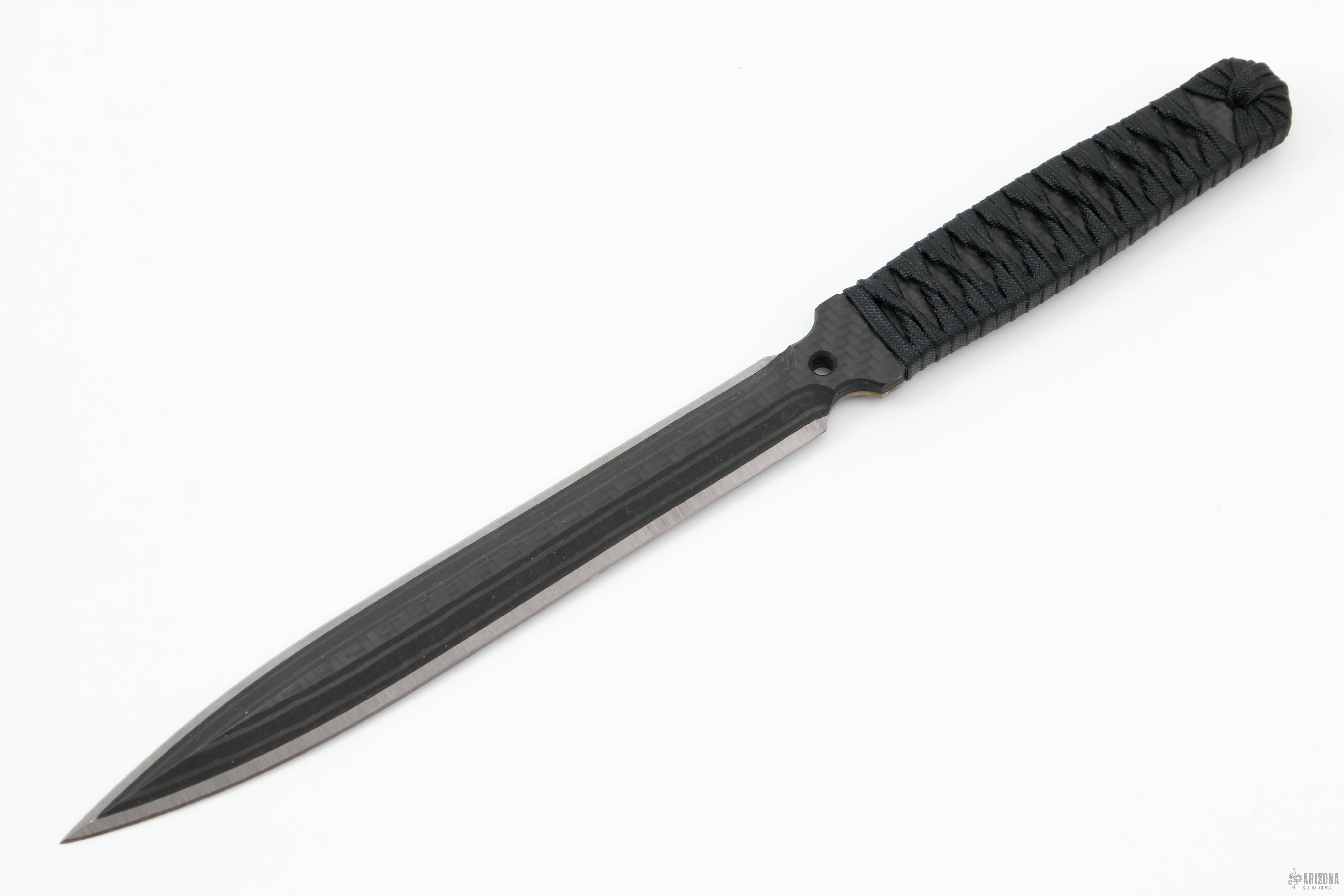 Titanium and Carbon Fiber Dagger - Arizona Custom Knives