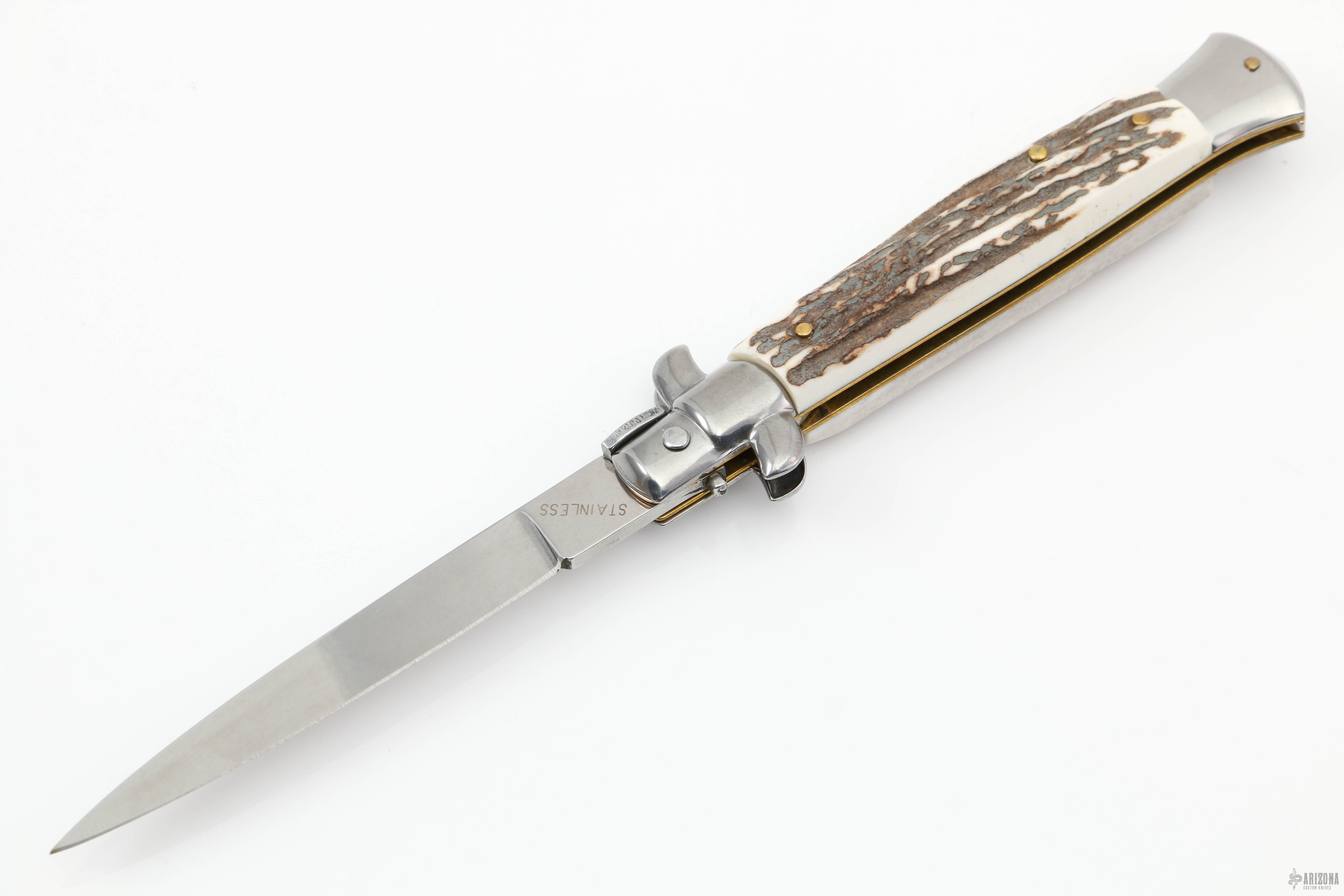 9" Swivel Bolster Auto - Bolster Release - Arizona Custom Knives