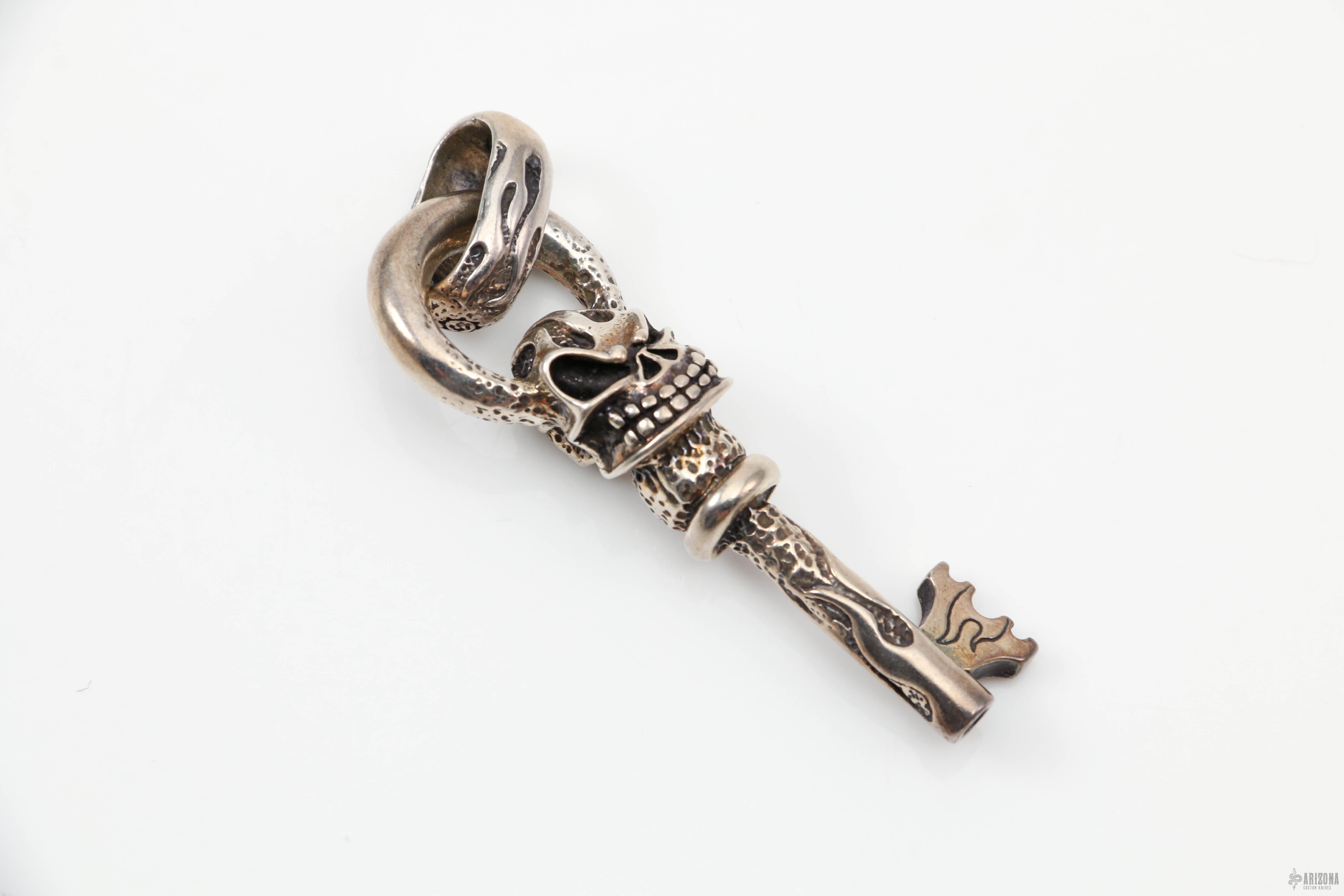 Slickster Flame Key Pendant - Arizona Custom Knives