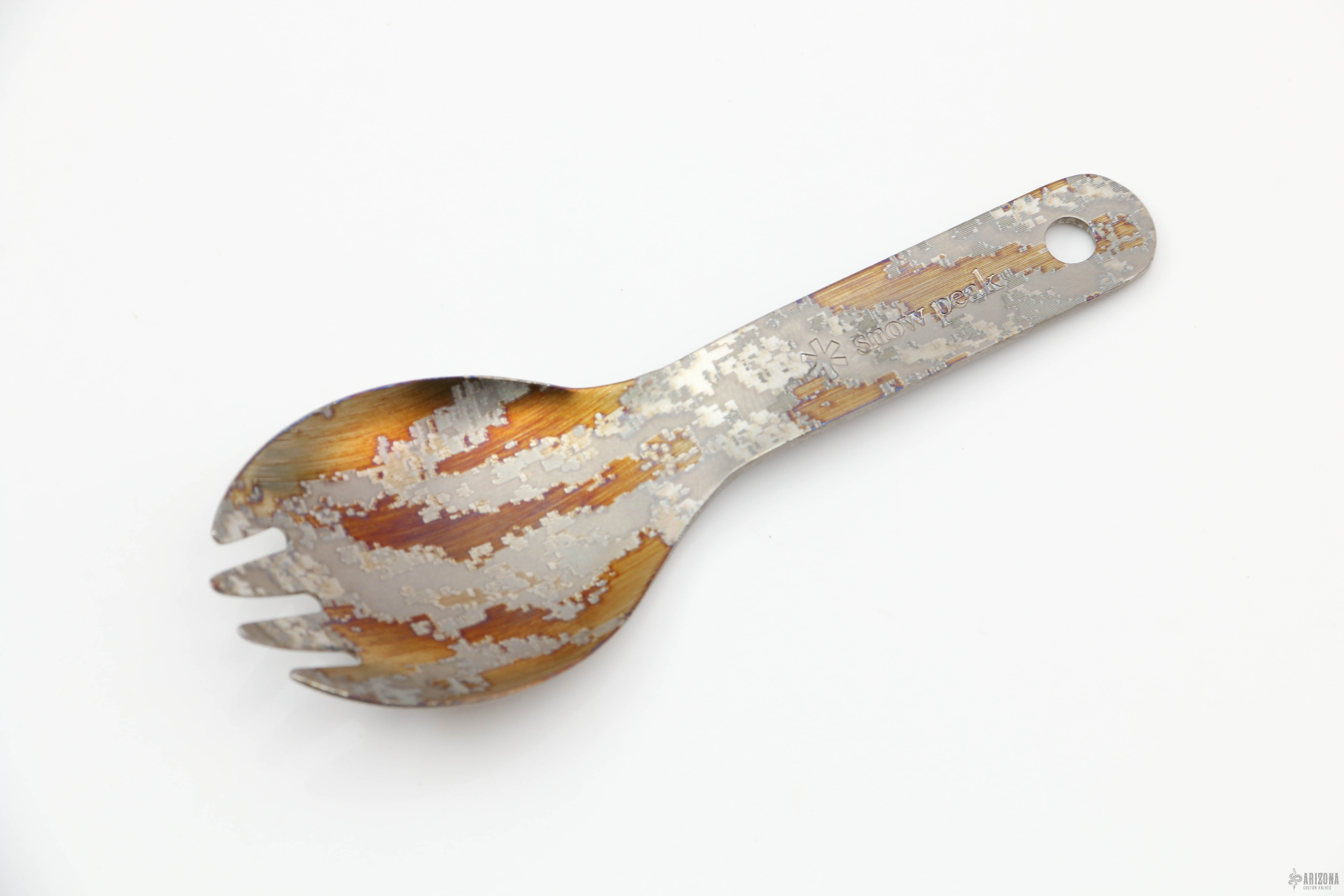 Digicam Titanium Spork - Arizona Custom Knives