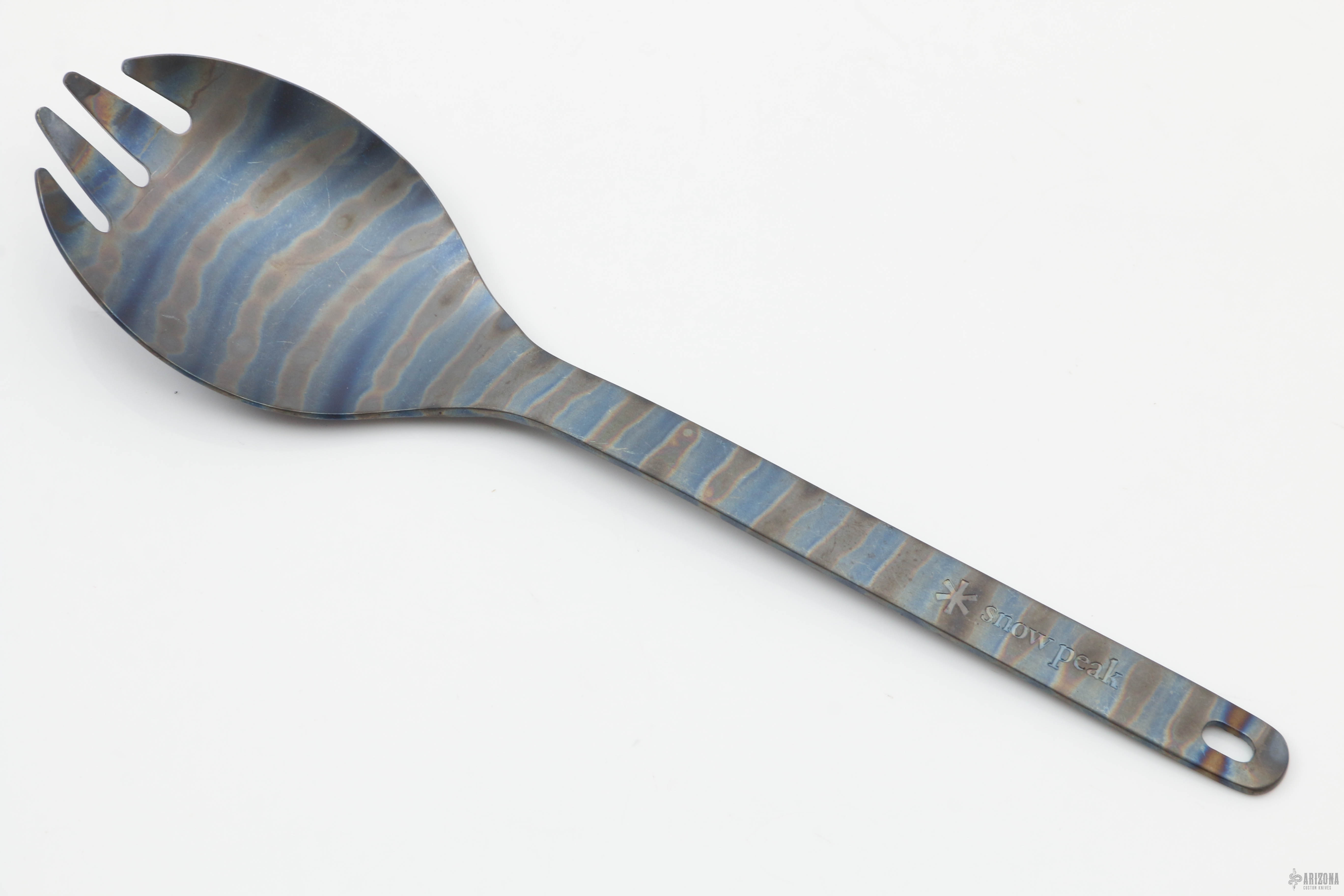 Flamed Titanium Spork - Arizona Custom Knives