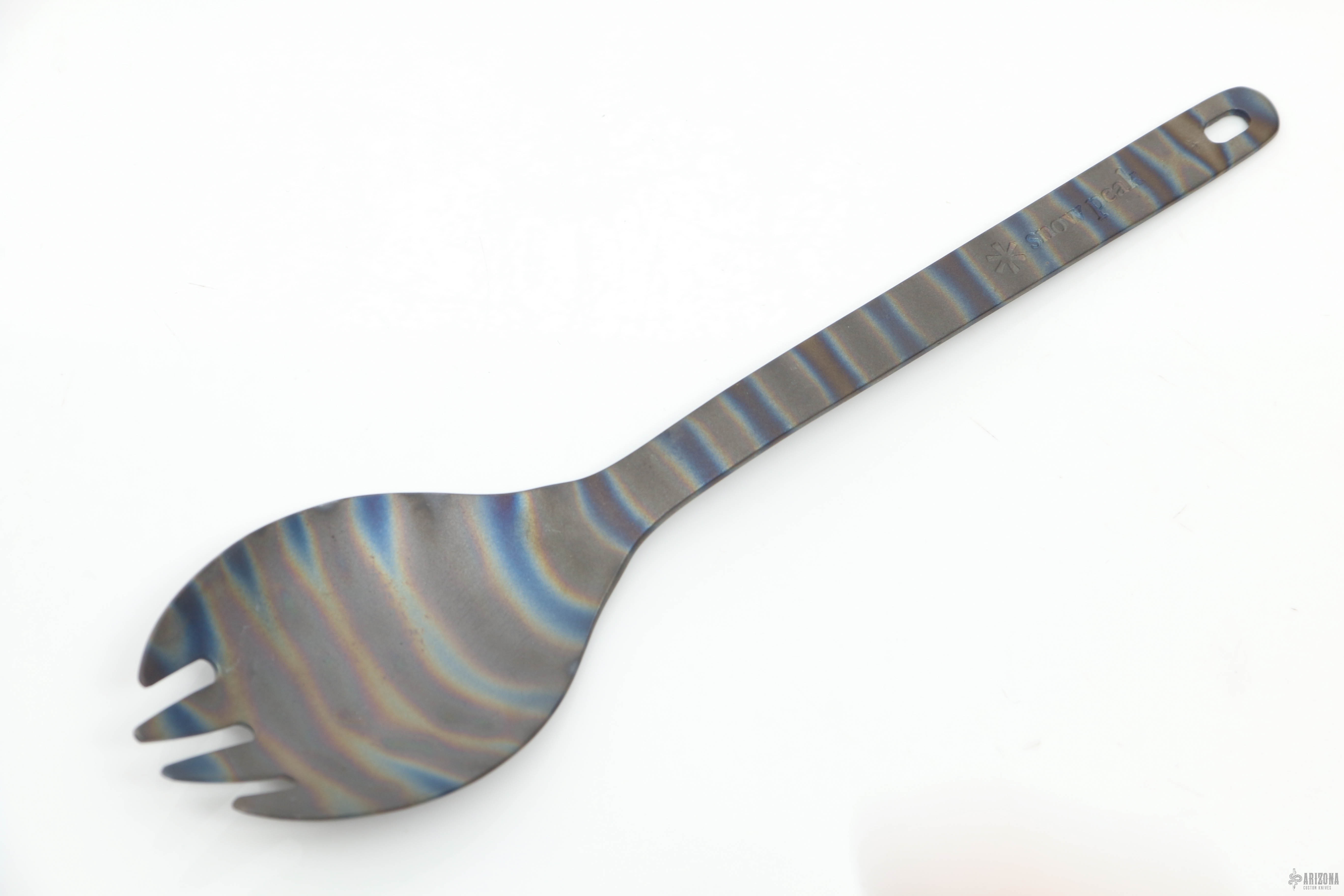 Flamed Titanium Spork - Arizona Custom Knives
