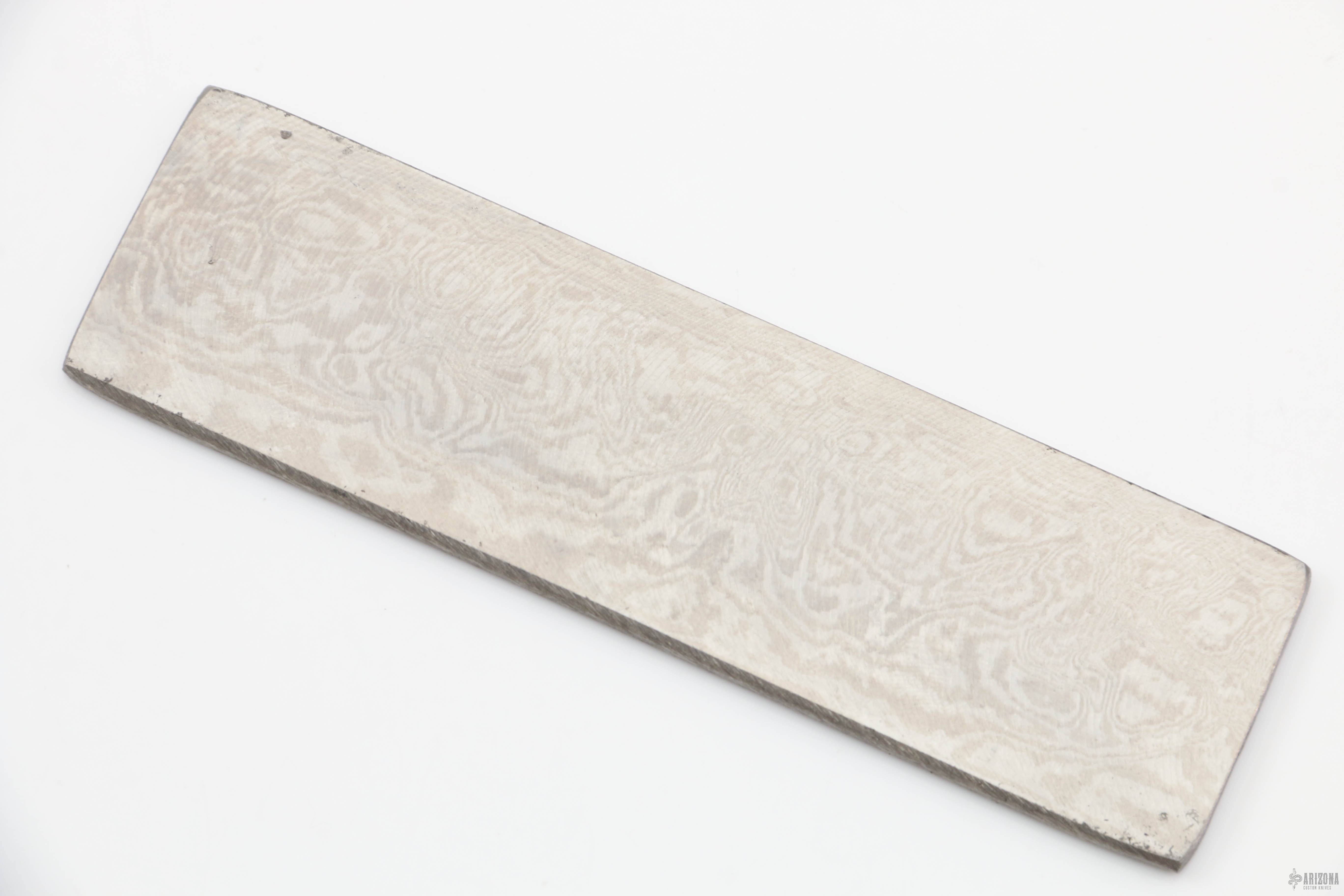 .123" Thick White Timascus - 4.875" x 1.375" | Arizona Custom Knives