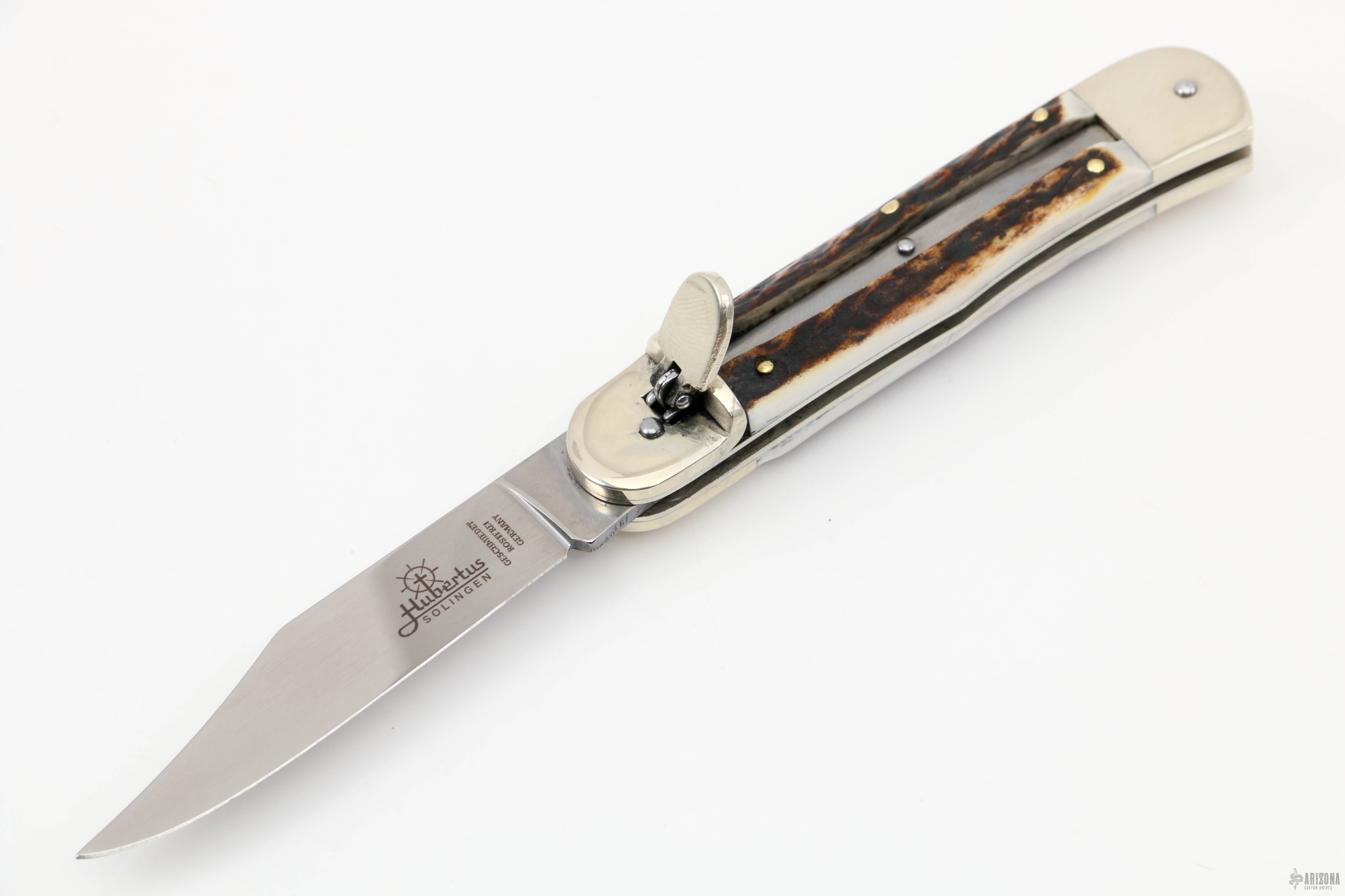 Springer Stag Leverlock - Arizona Custom Knives