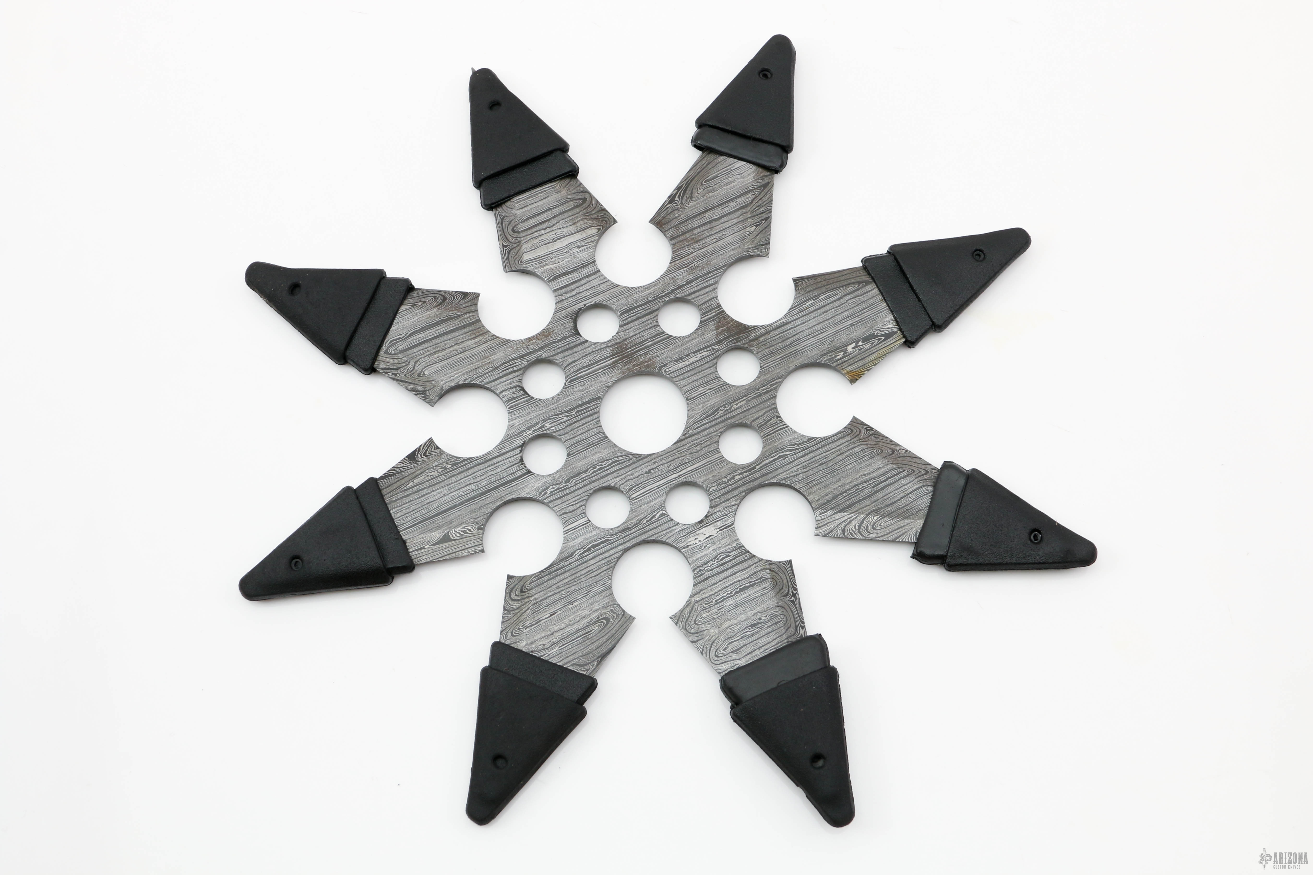 10" Throwing Star - Damascus - Arizona Custom Knives