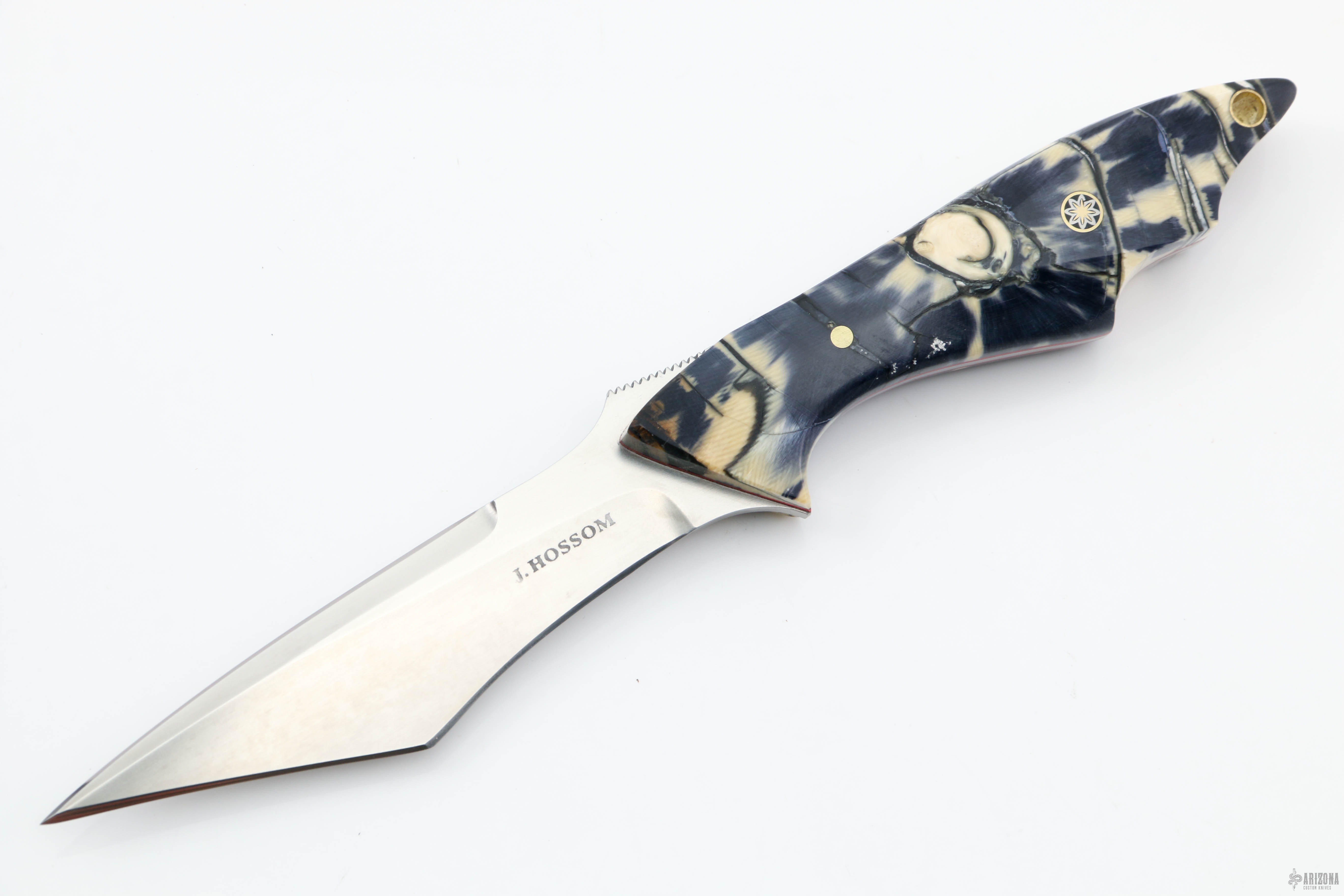 Reprisal - Cross Cut Mammoth Ivory - Arizona Custom Knives