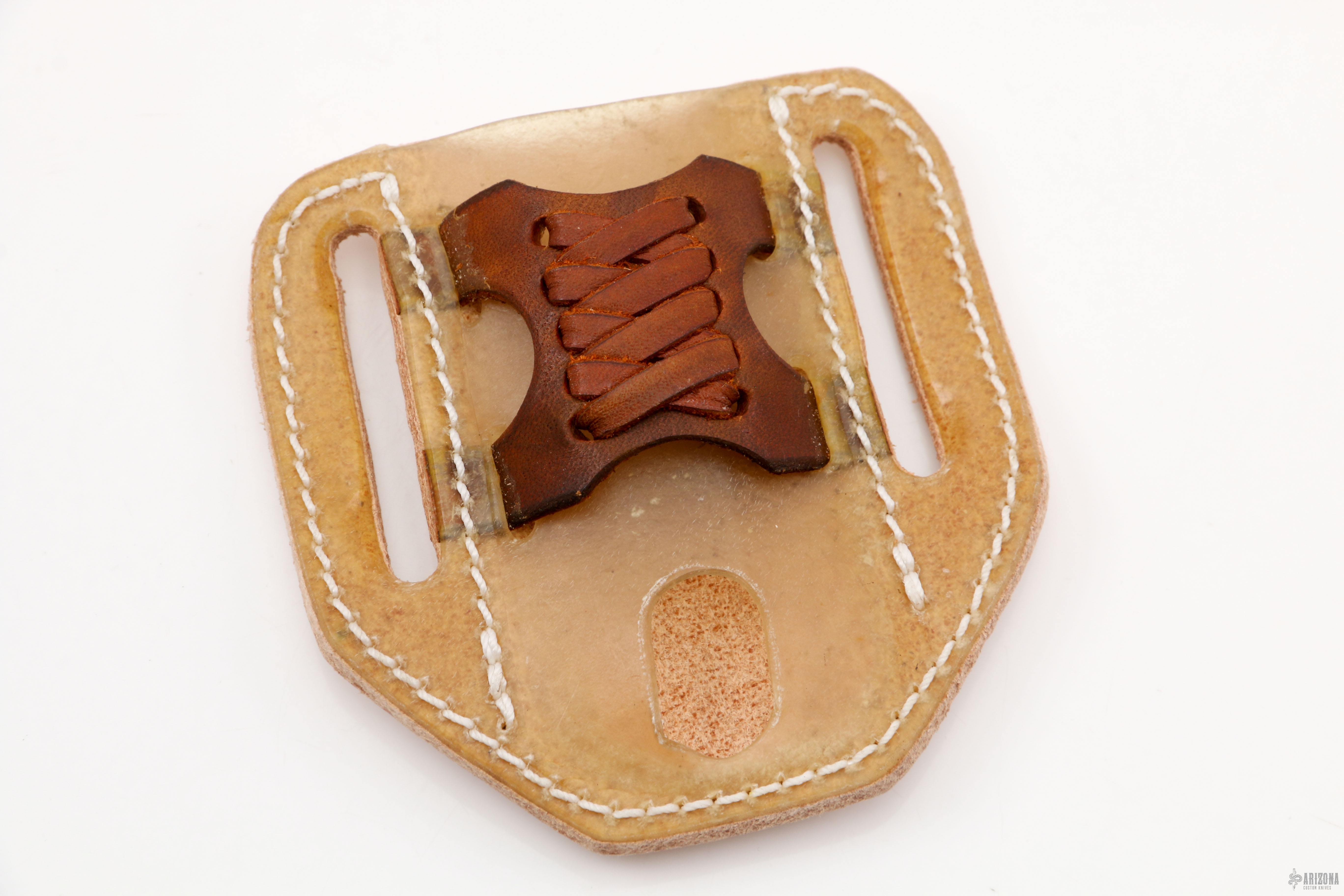 Pancake Rawhide & Leather Belt Sheath - Arizona Custom Knives