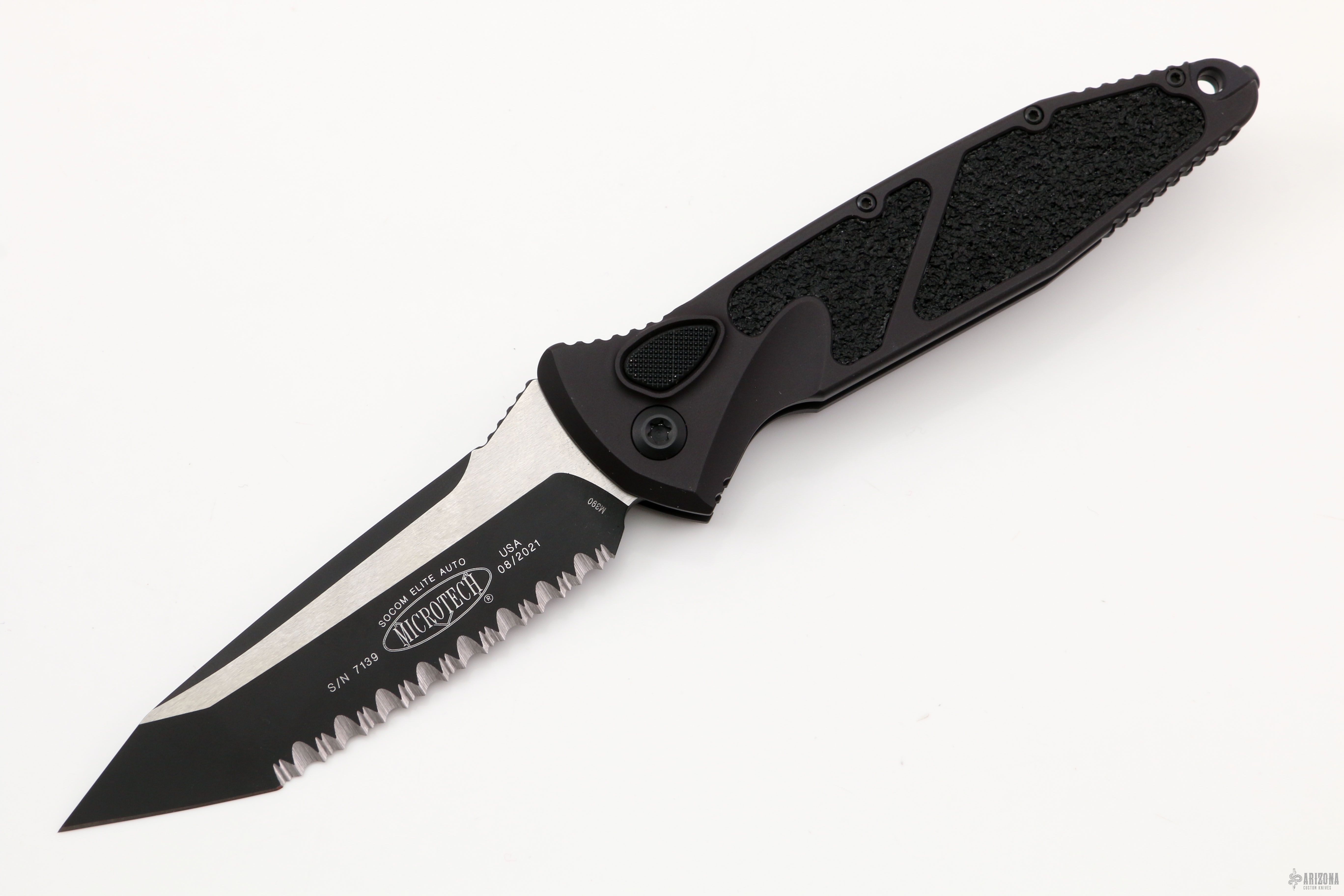 161-3T Socom Elite Auto T/E Tactical Full Serrated - Arizona Custom Knives