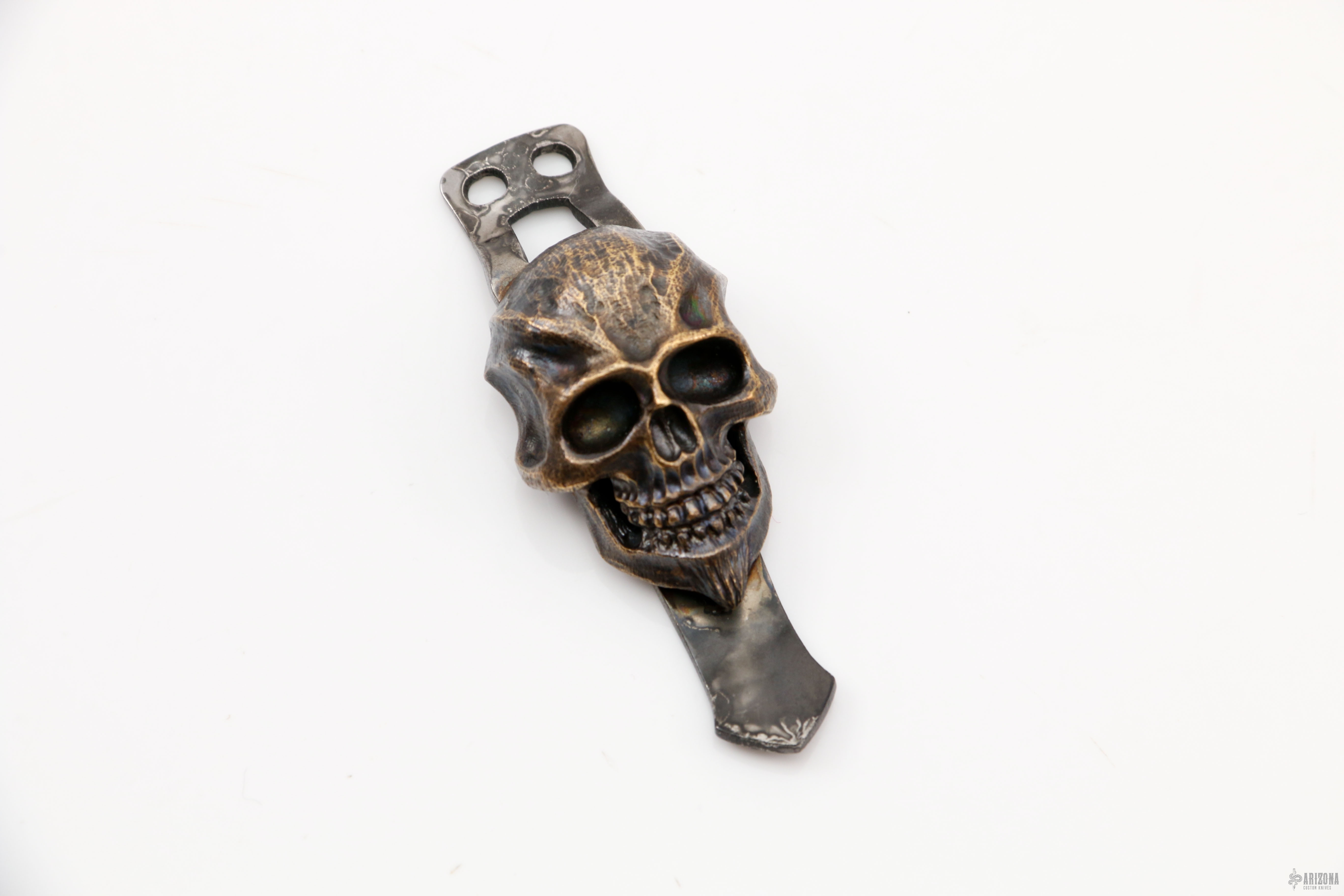 XL Darkness Skull Torch Clip - Arizona Custom Knives