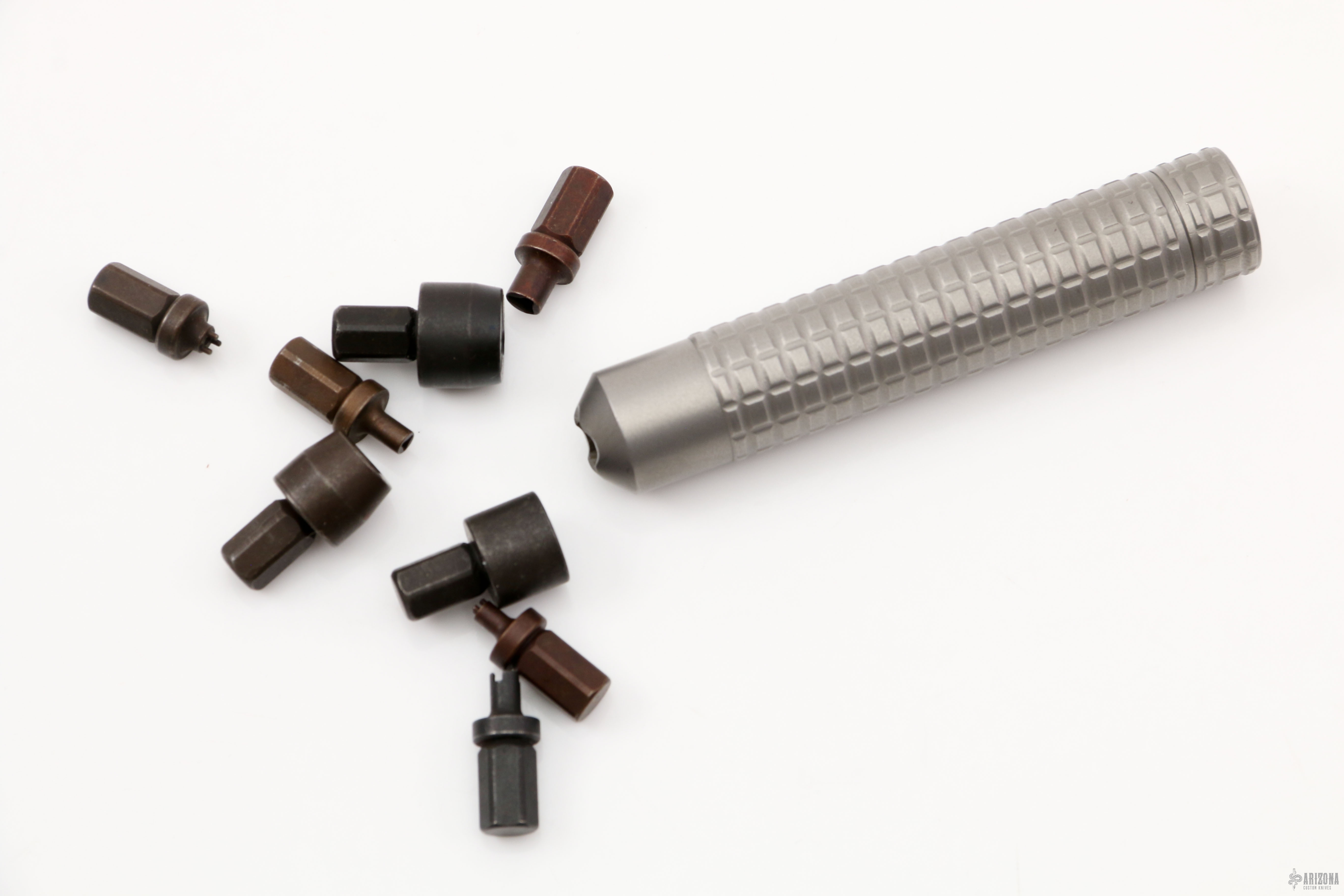 98-7 MK Tool Kit with 8 Bits - Bead Blasted Titanium - Arizona Custom ...