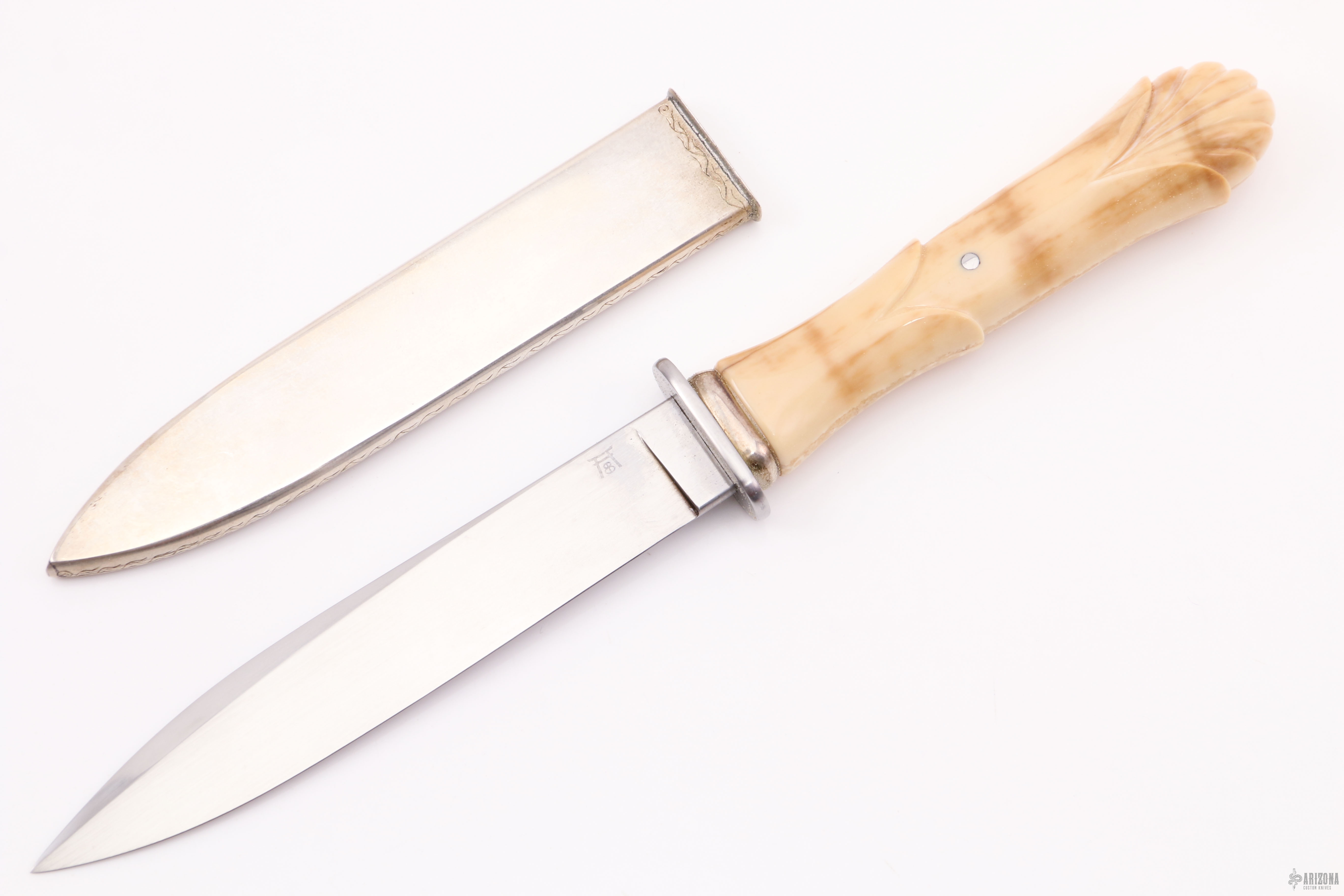 Walrus Ivory Dagger - Arizona Custom Knives